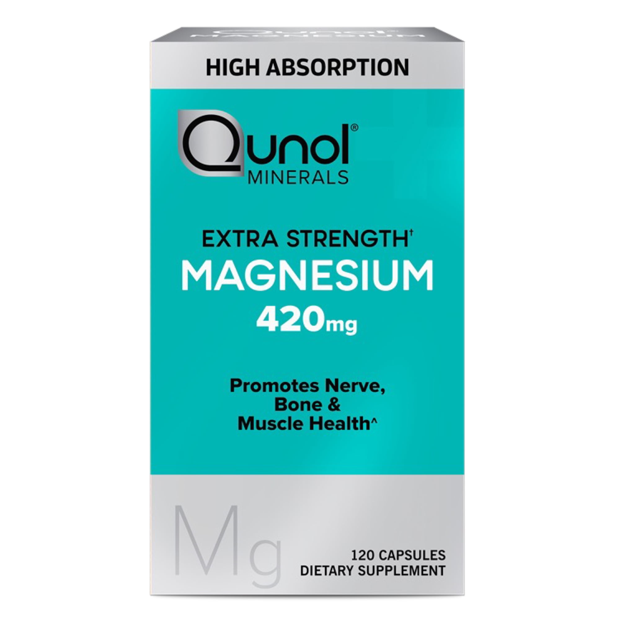 Quten Research Llc Qunol Magnesium 420mg Supplement, 120ct - Walmart.com