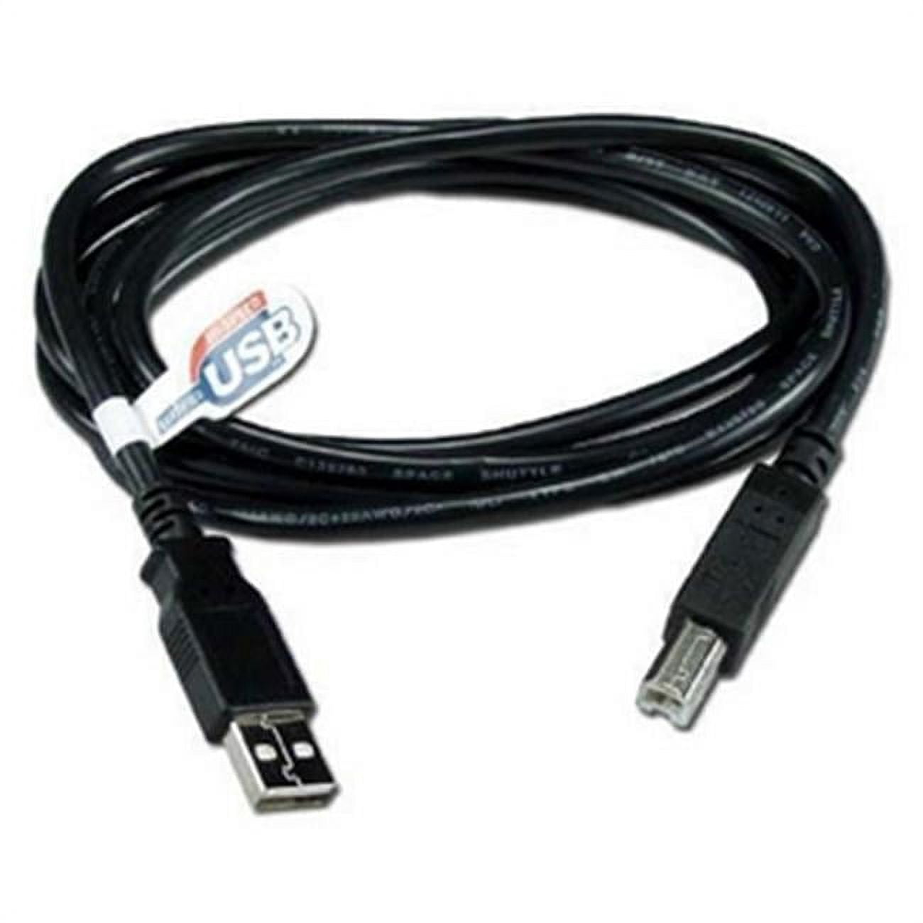 Qvs 6 Black Usb 2.0 Type A Male To B Cable - Black - 6' - Walmart.com