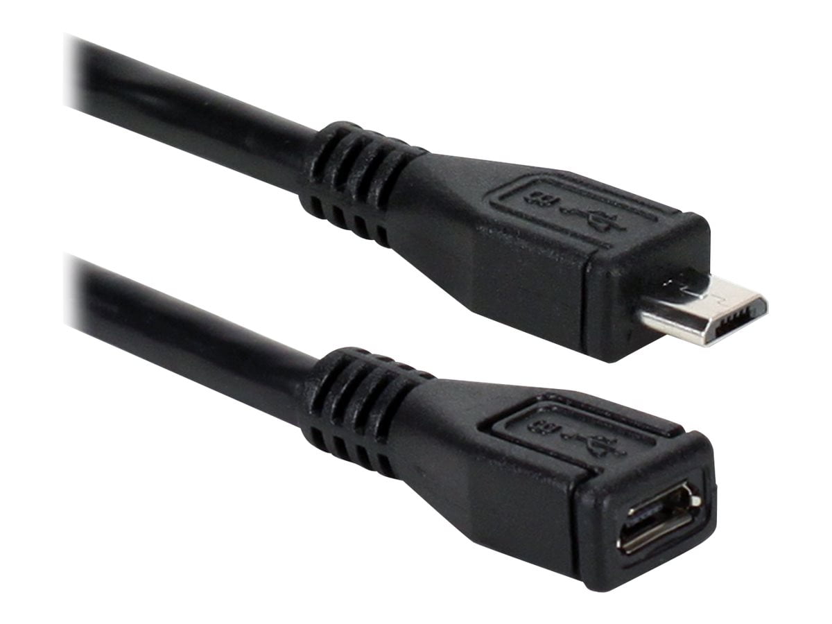 Qvs 6ft Micro-usb Sync & Power Charger Extension Cable - Usb For ...