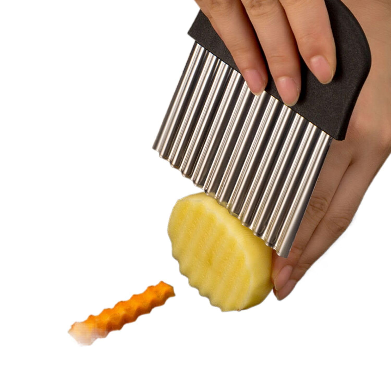 Qw1 Wave Knife for Potatoes and French Fries - Thin Slicing & Grid ...