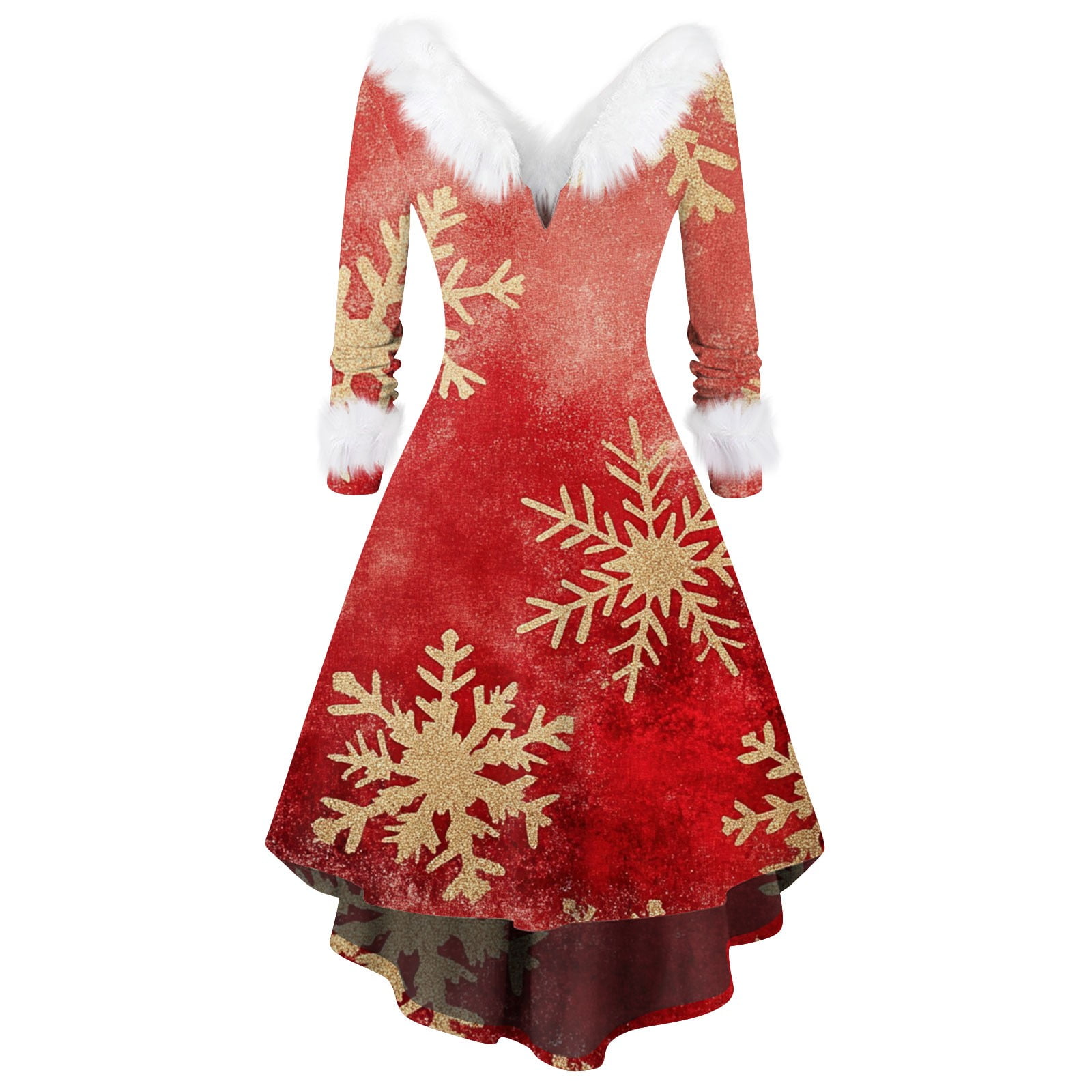 Qwertyu Christmas Dresses 2024 Womens Snowman Graphic 1950s Hepburn ...