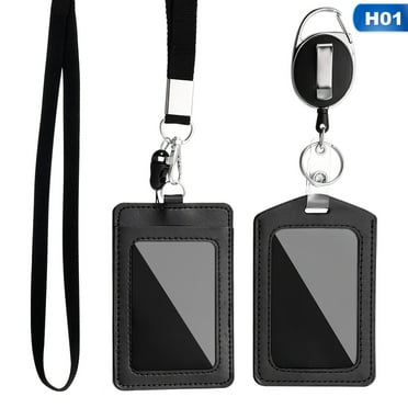Clear 3 X 4 Badge Holder with 2 Pockets - Heavy Duty Vertical Vinyl ID ...