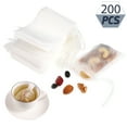 Qweryboo 200 Pcs Disposable Tea Infuser Bags, Drawstring Herb Filter ...