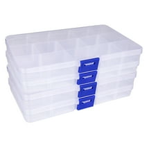 Craft Mates Lockables Double Organizer, 9" x 4.25" x 1.25", 4 ...