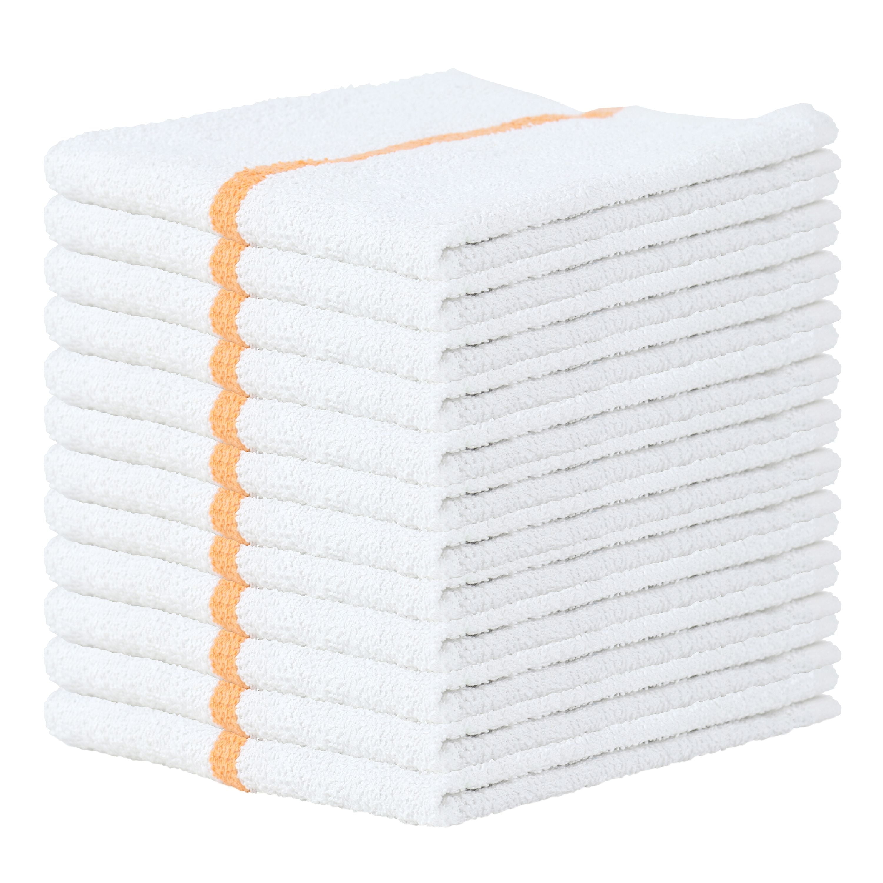 Qwick Wick Bar Mop Terry Towels (12 Pack), 16" x 19", 100% Cotton ...
