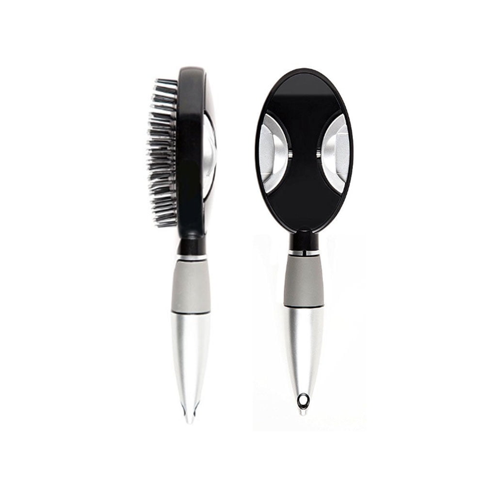 Qwik Clean Self Cleaning Hair Brush - Easy Clean Retractable Bristles ...