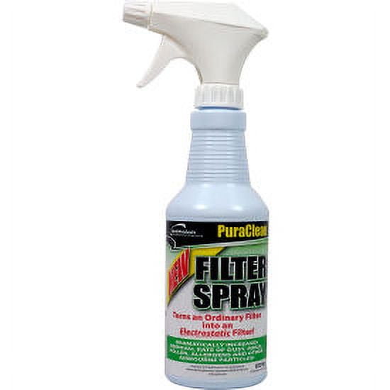 Qwik Products PuraClean Filter Spray QT2700 - 16 Oz. Bottle - Walmart.com