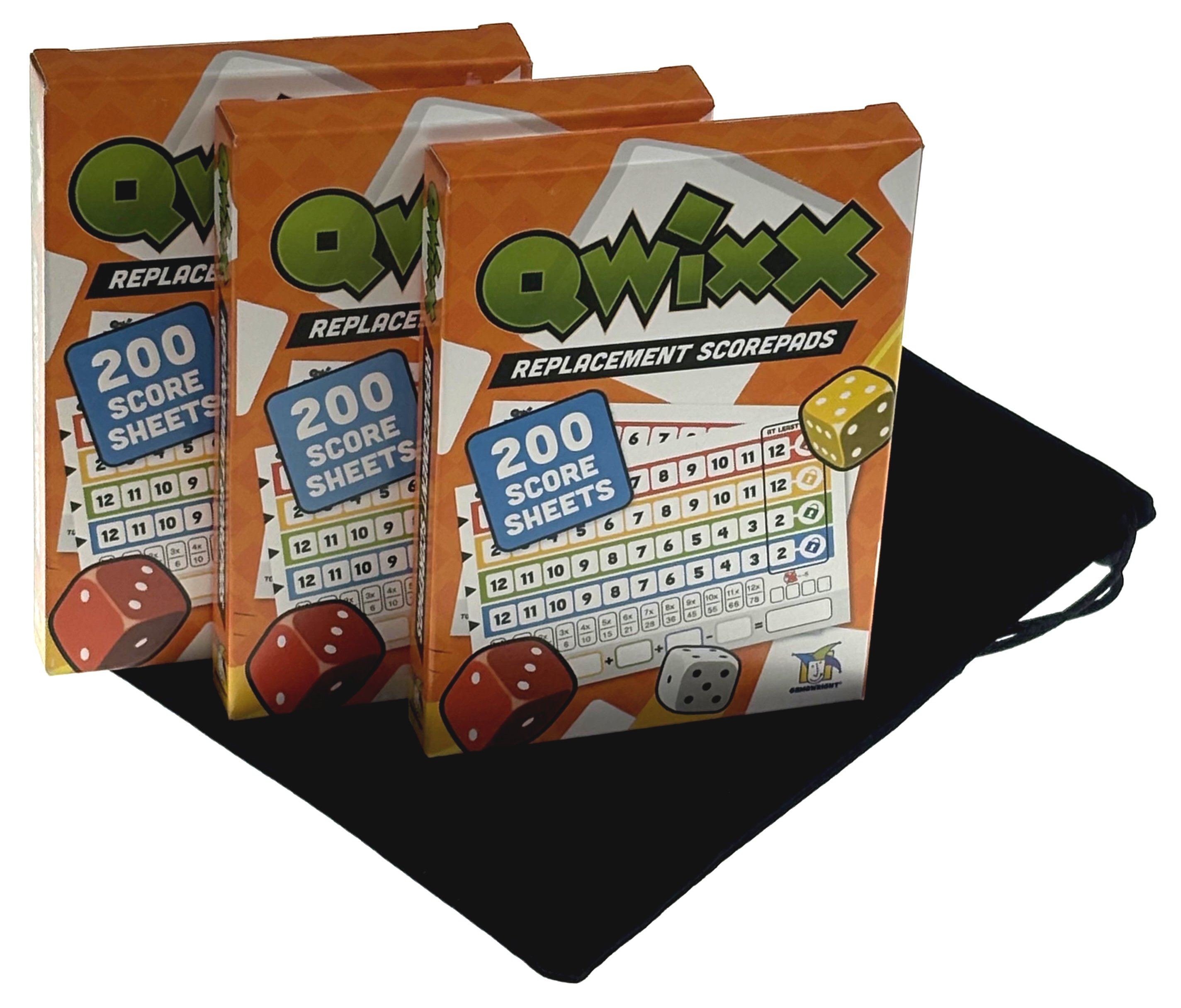 Gamewright Qwixx Replacement Score Pad Boxes Bundle - 600 Sheets with ...