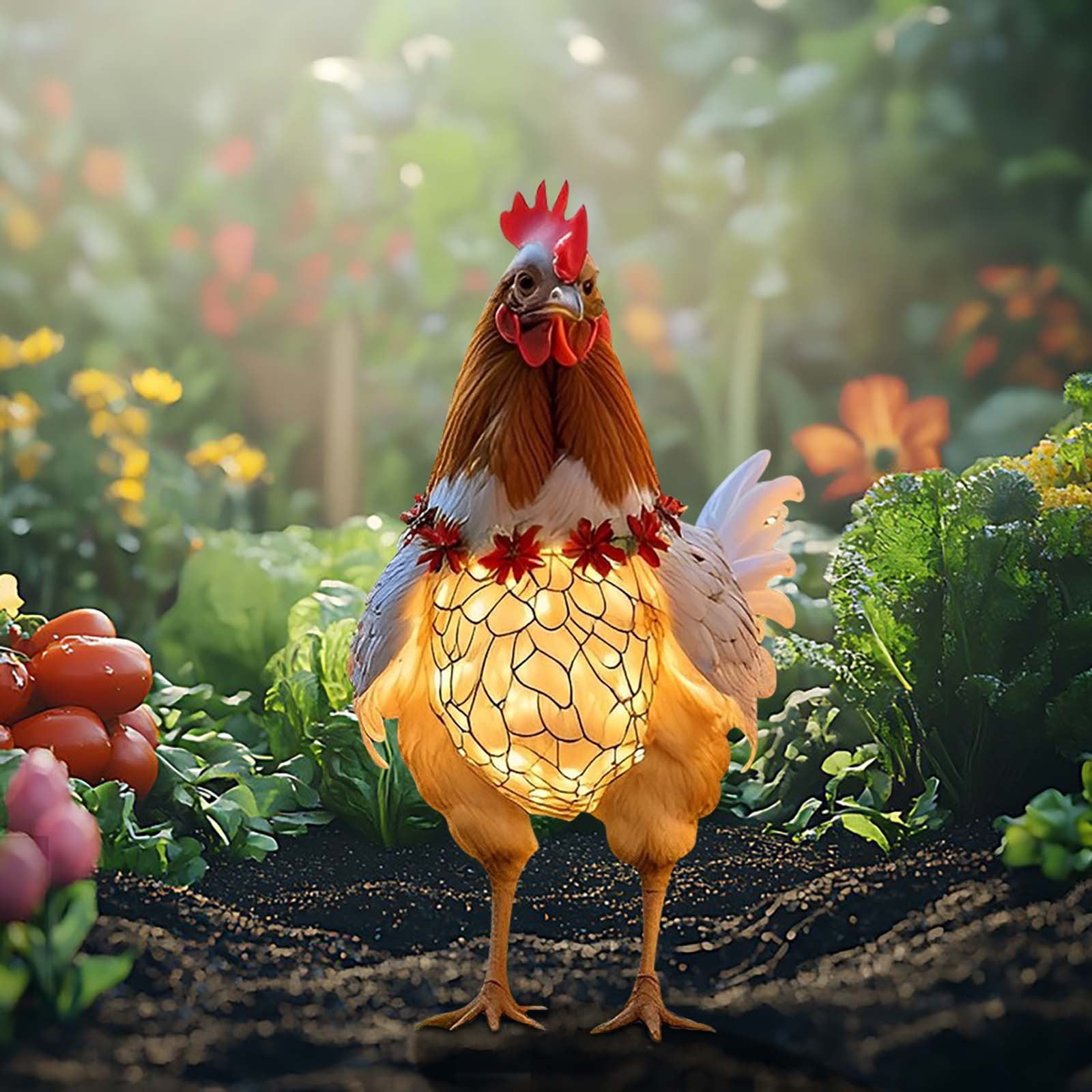 Qwtwty Acrylic Decorative Floor Plugs Christmas Chicken Ground Plug ...