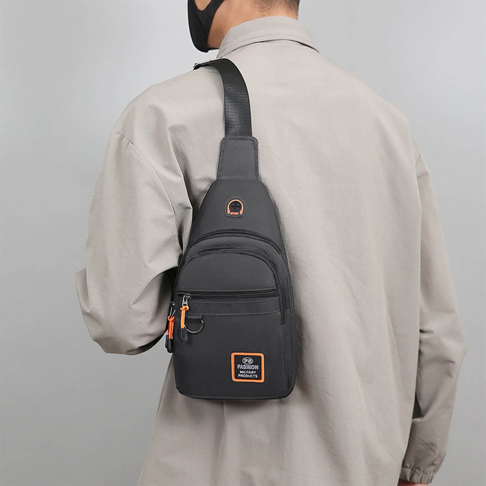 Qwtwty Backpack for Men Men's Chest Rucksacks Shoulder Crossbody ...