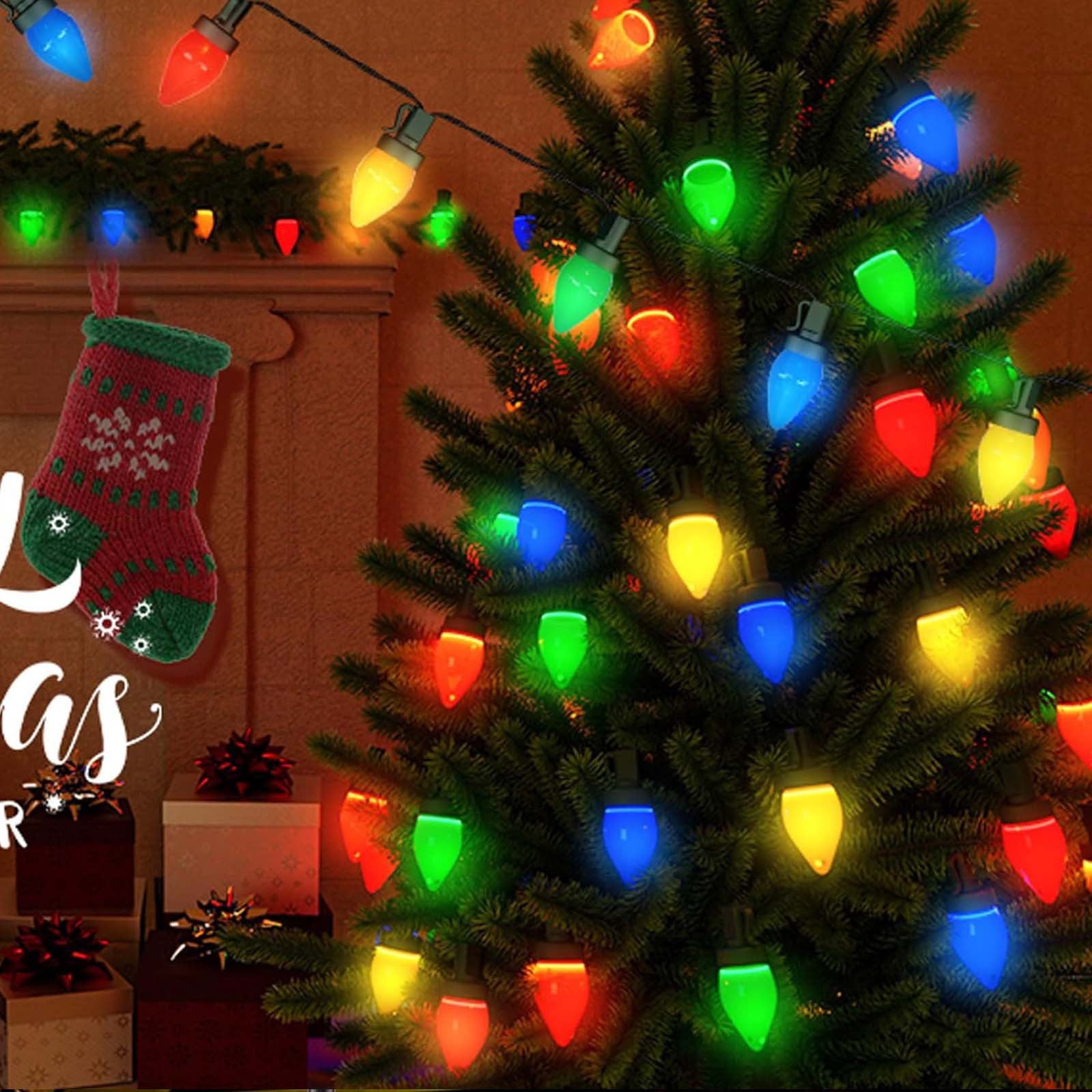 Qwtwty Christmas Gifts Christmas Decoration Solar Strawberry String ...