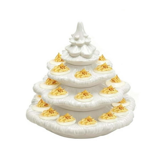 Ceramic Christmas Tree Deviled Egg Holder