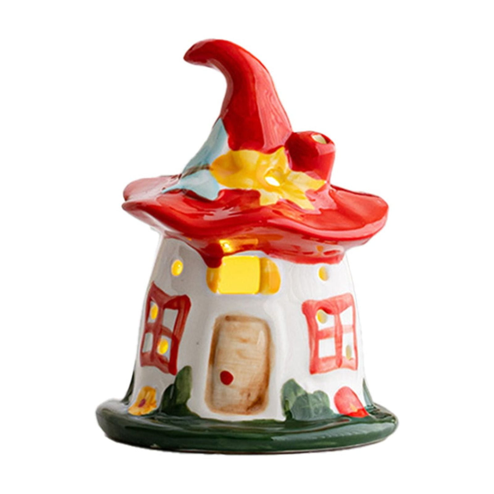 Qwtwty Home Decor Ceramic Christmas Magics House Desktop Household ...