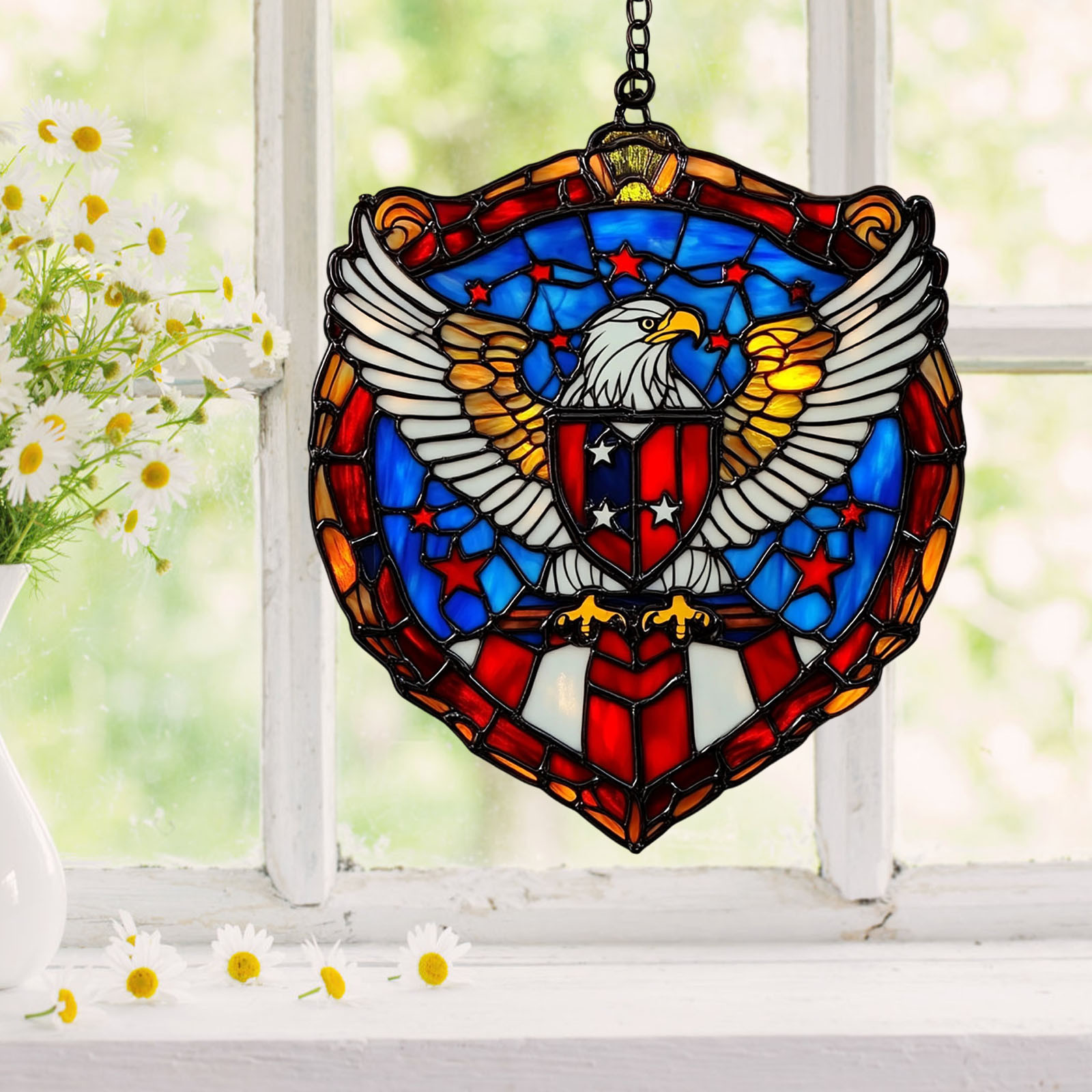 Qwtwty Interior Decoration 4th of July Acrylic Hanging Decor for ...