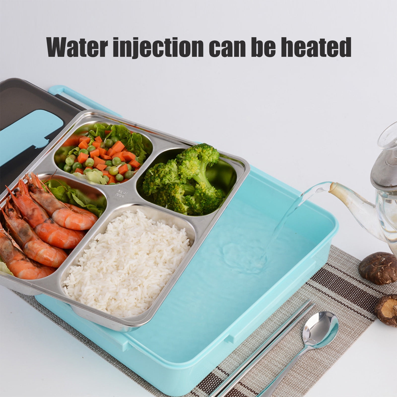 Qwtwty Leakproof Lunch Box 304 Stainless Steel Insulated Lunch Box with ...