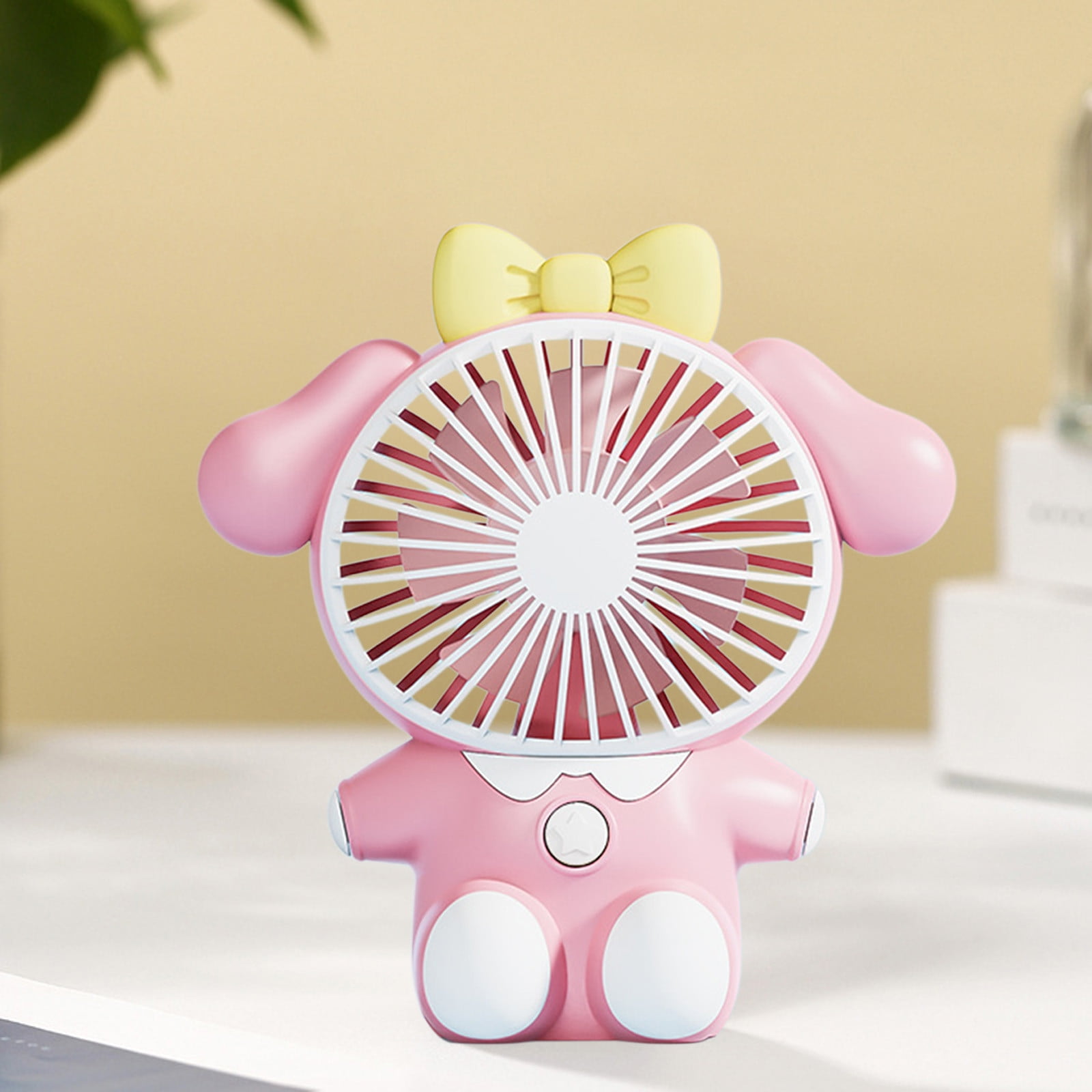 Qwtwty Mini Fan Rechargeable Mini Desk Fan USB Powered Quiet Fan with ...