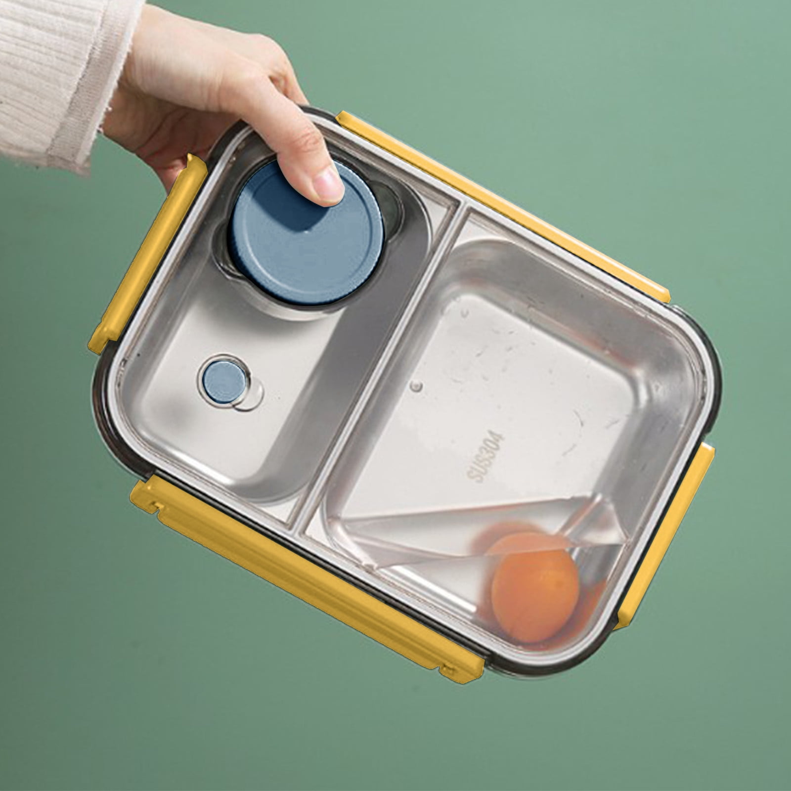 Qwtwty Mini Lunch Box 304 Stainless Steel Lunch Box Sealed Lunch Box Portable Lunch Box for ...