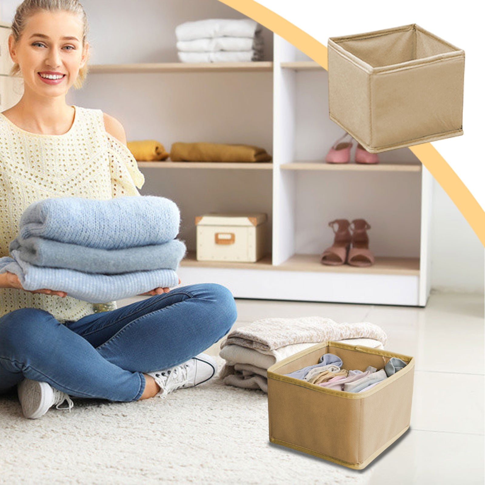 Qwtwty Moving Bag Drawer Organizer Small Clothing Items Drawer ...