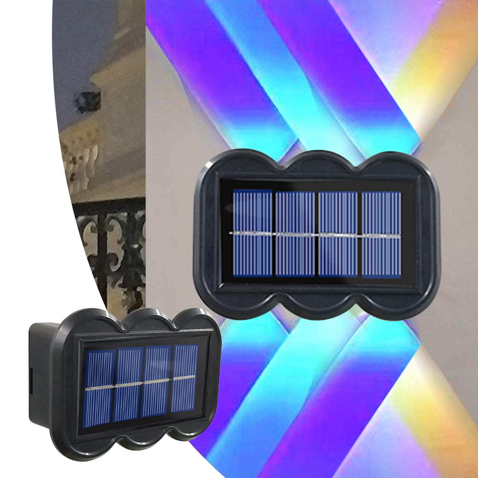Qwtwty Patio Lights LED Outdoor Solar Lights, Land-scape Spotlights ...
