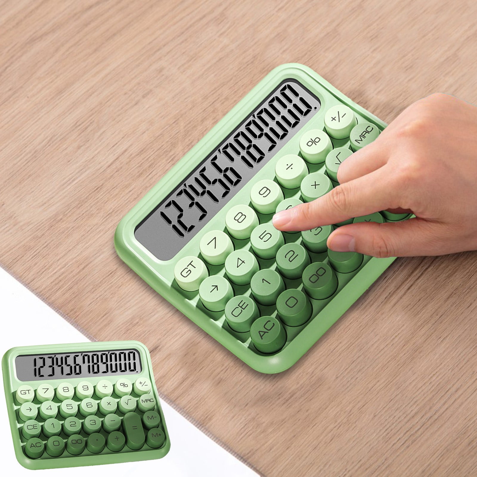 Qwtwty Small Calculator Gradient Large Silent Calculator Arithmetic ...