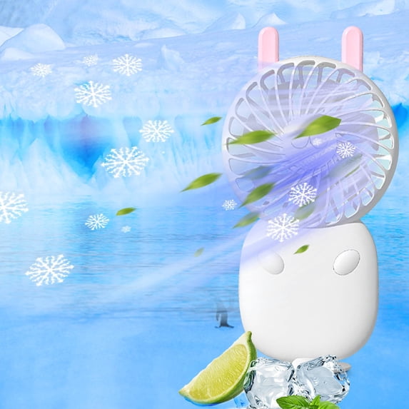 Qwtwty Small Fan Portable Small Fan Quiet Rechargeable Office Desktop ...