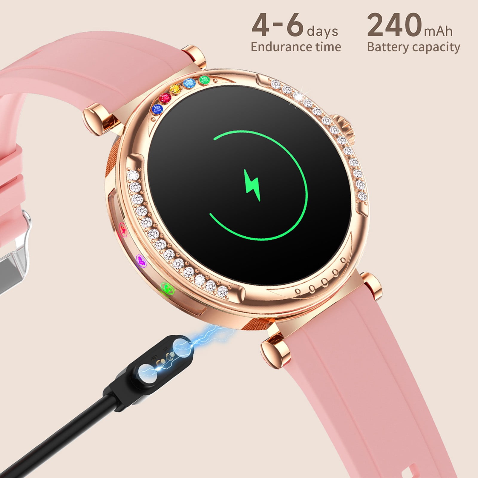 Qwtwty 1.27-inch High-definition Screen Bluetooth Call Multi Sport Mode ...
