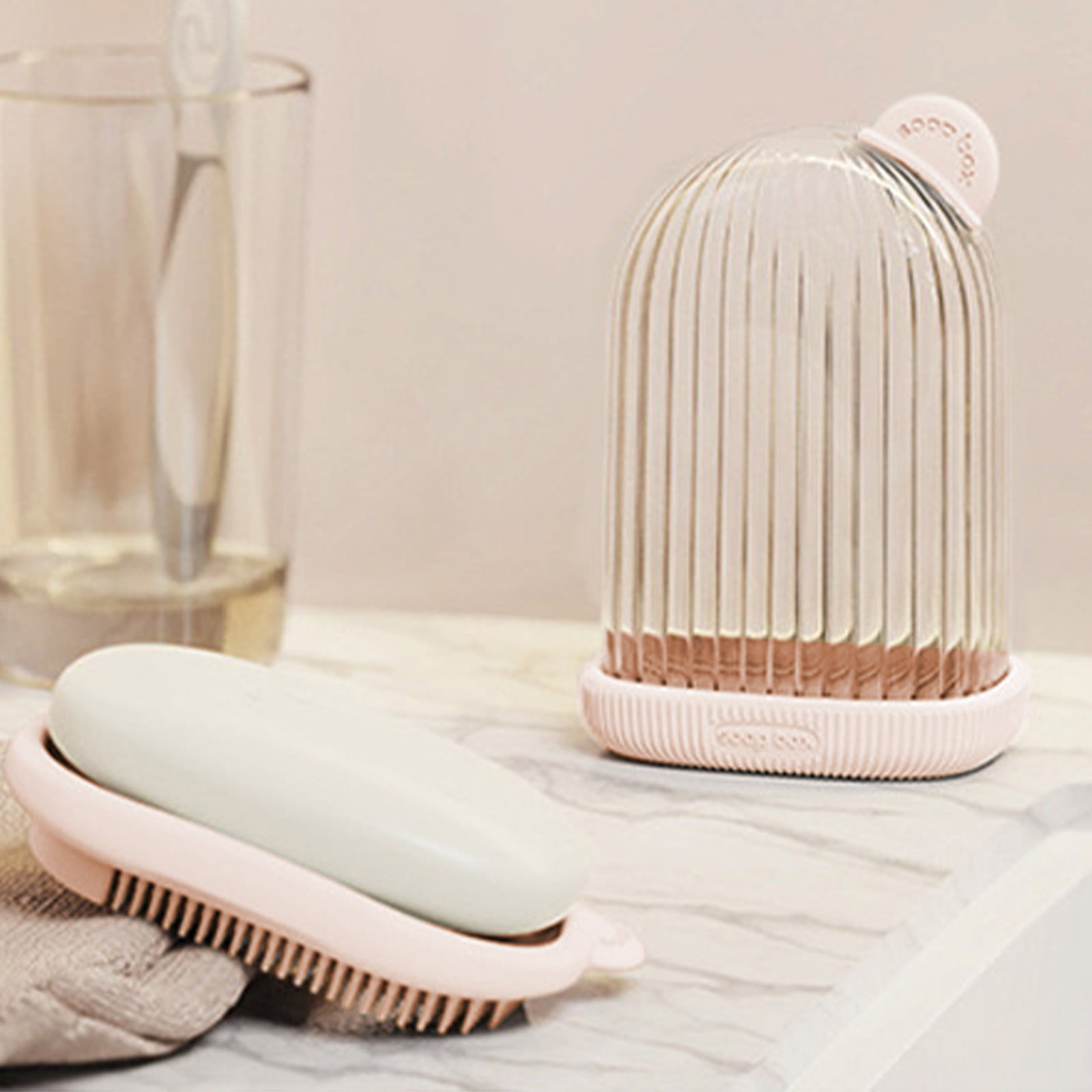 Qwtwty Soap Case Travel Soap Container Lid Leak-proof Soap Container ...