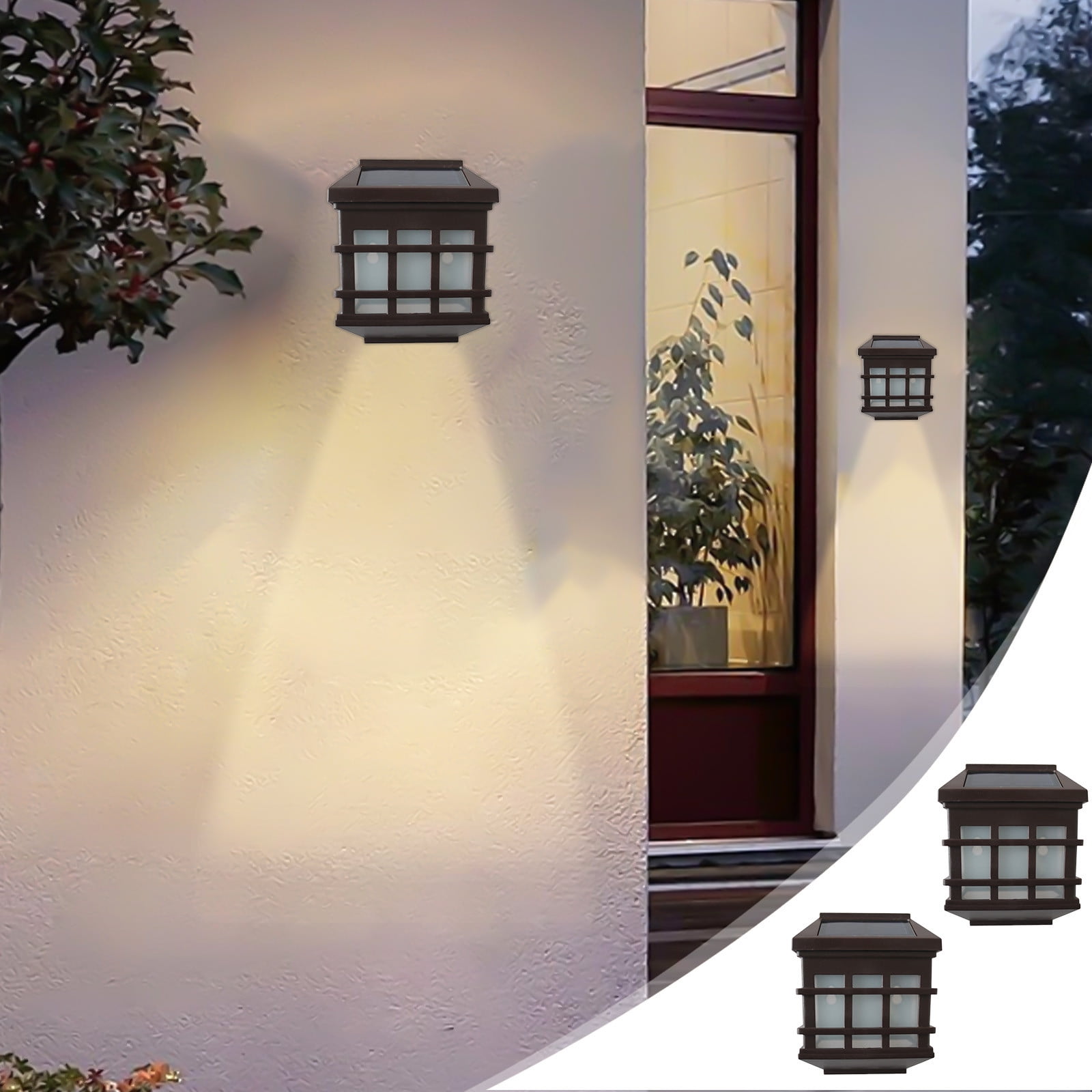 Qwtwty Solar Lights Outdoor Solar Lights, Land-scape Spotlights, Garden ...