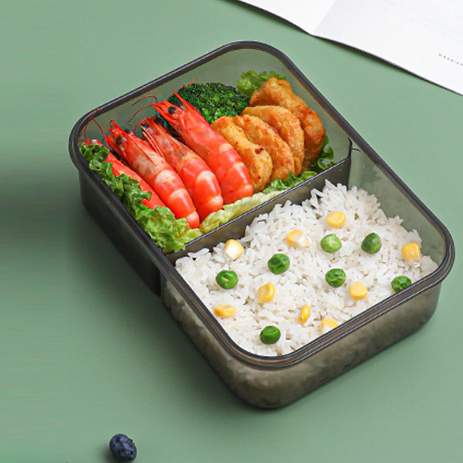 Qwtwty Thermal Lunch Box Heat Resistance Lunch Box Leak Proof Sealed ...