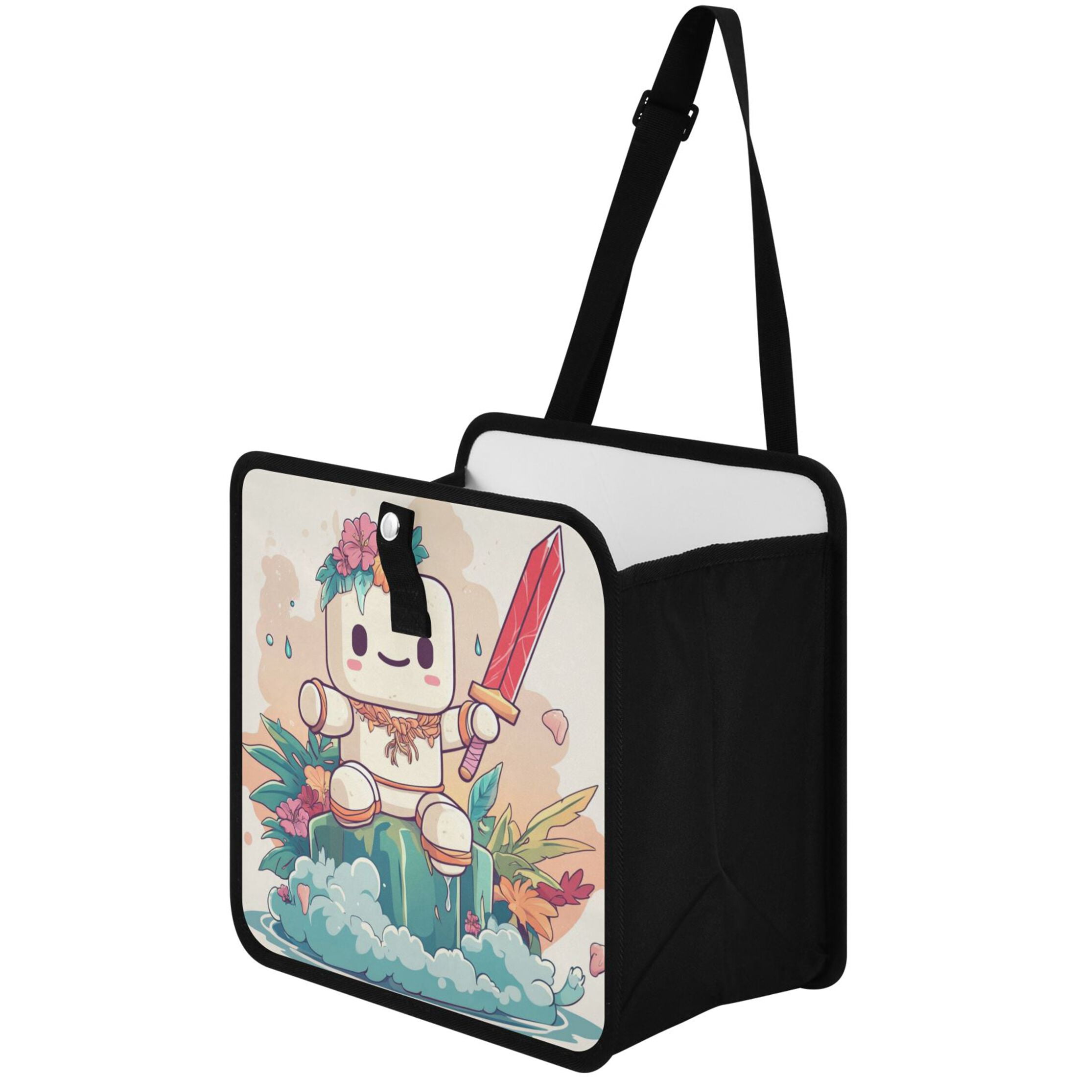 Qxltty A Cute Marshmallow Man Car Dumpster Collapsible Rear Seat ...