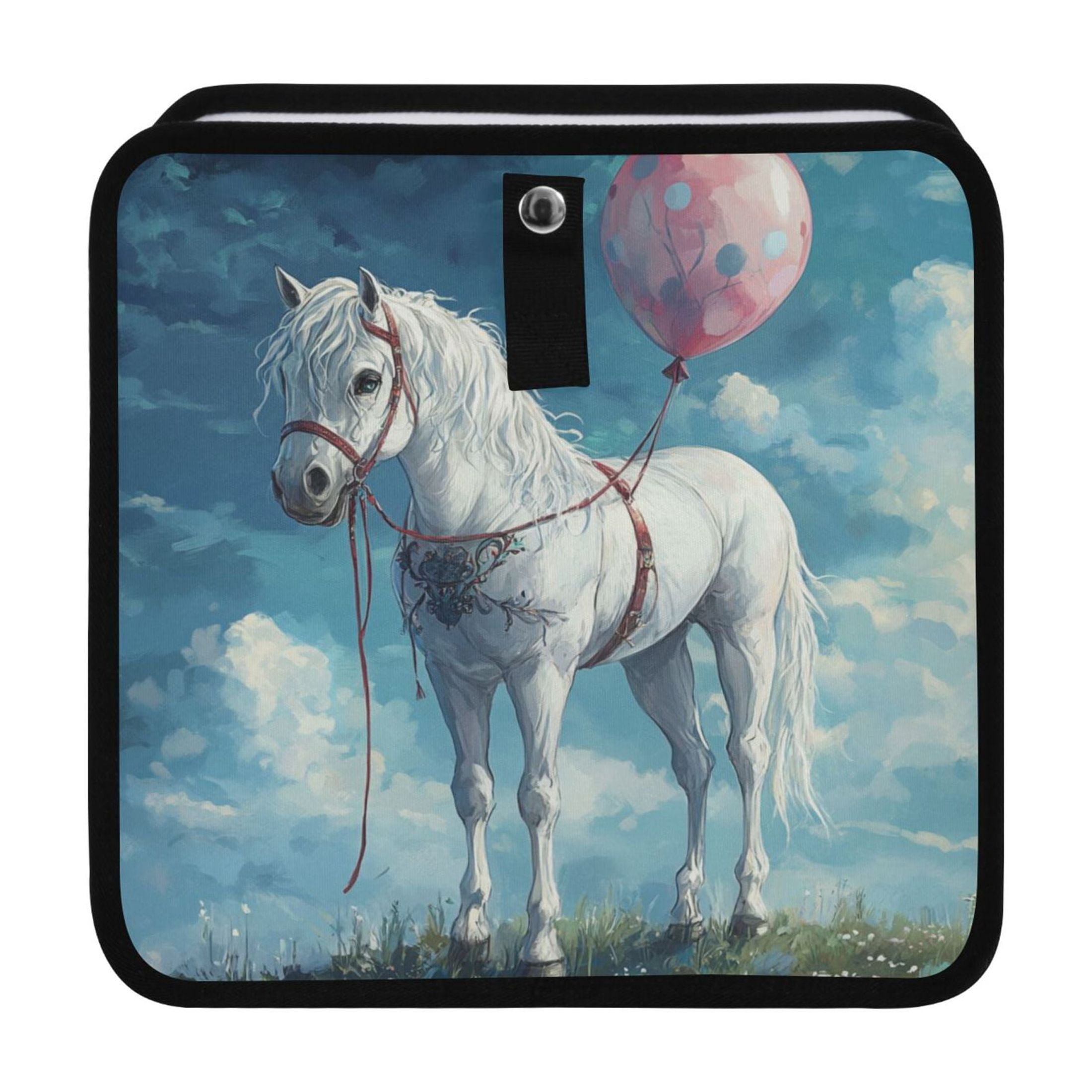 Qxltty A White Horse Car Dumpster Collapsible Rear Seat Suspension ...