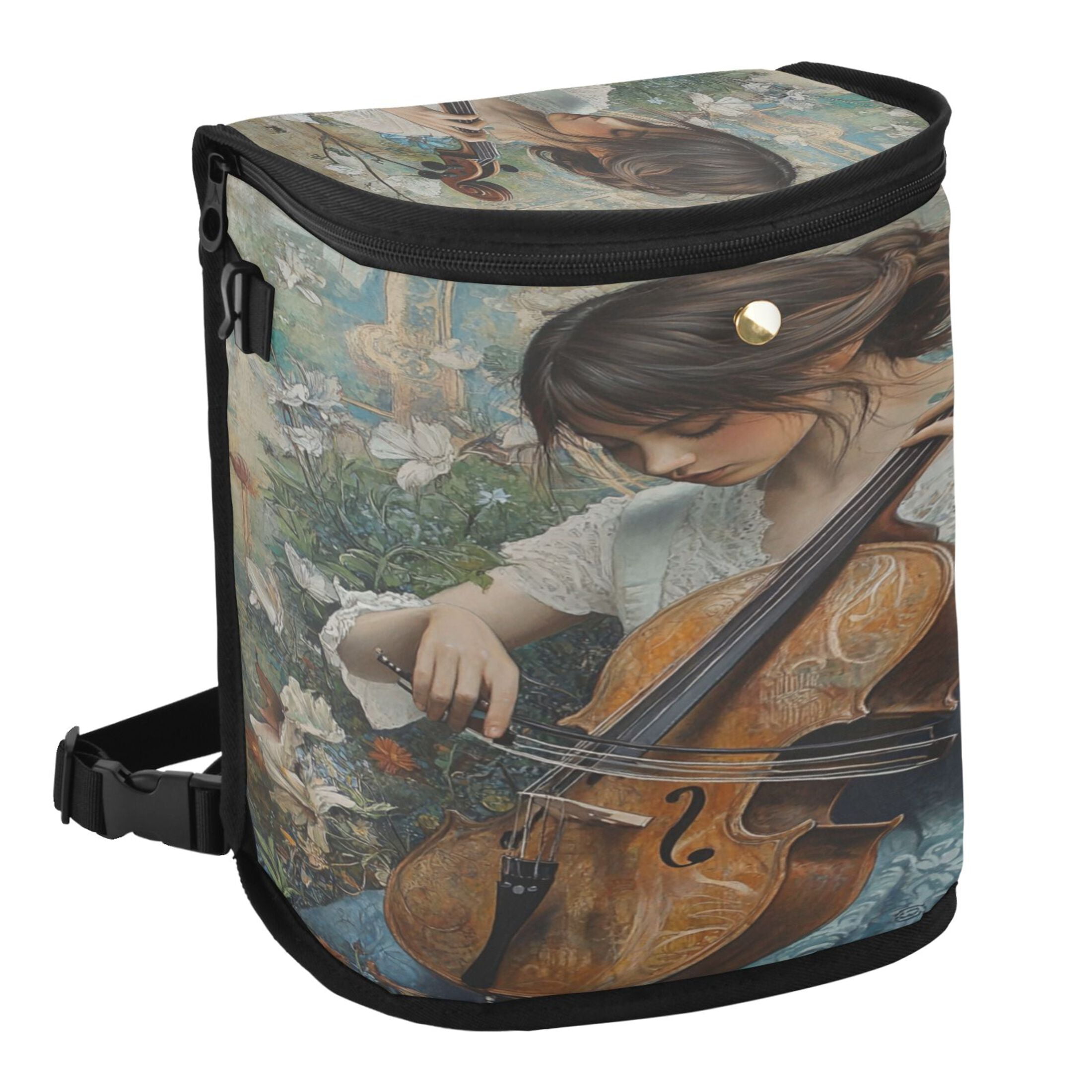 Qxltty Aesthetically Pleasing Violin Car Trash Can with Lid Vehicle ...