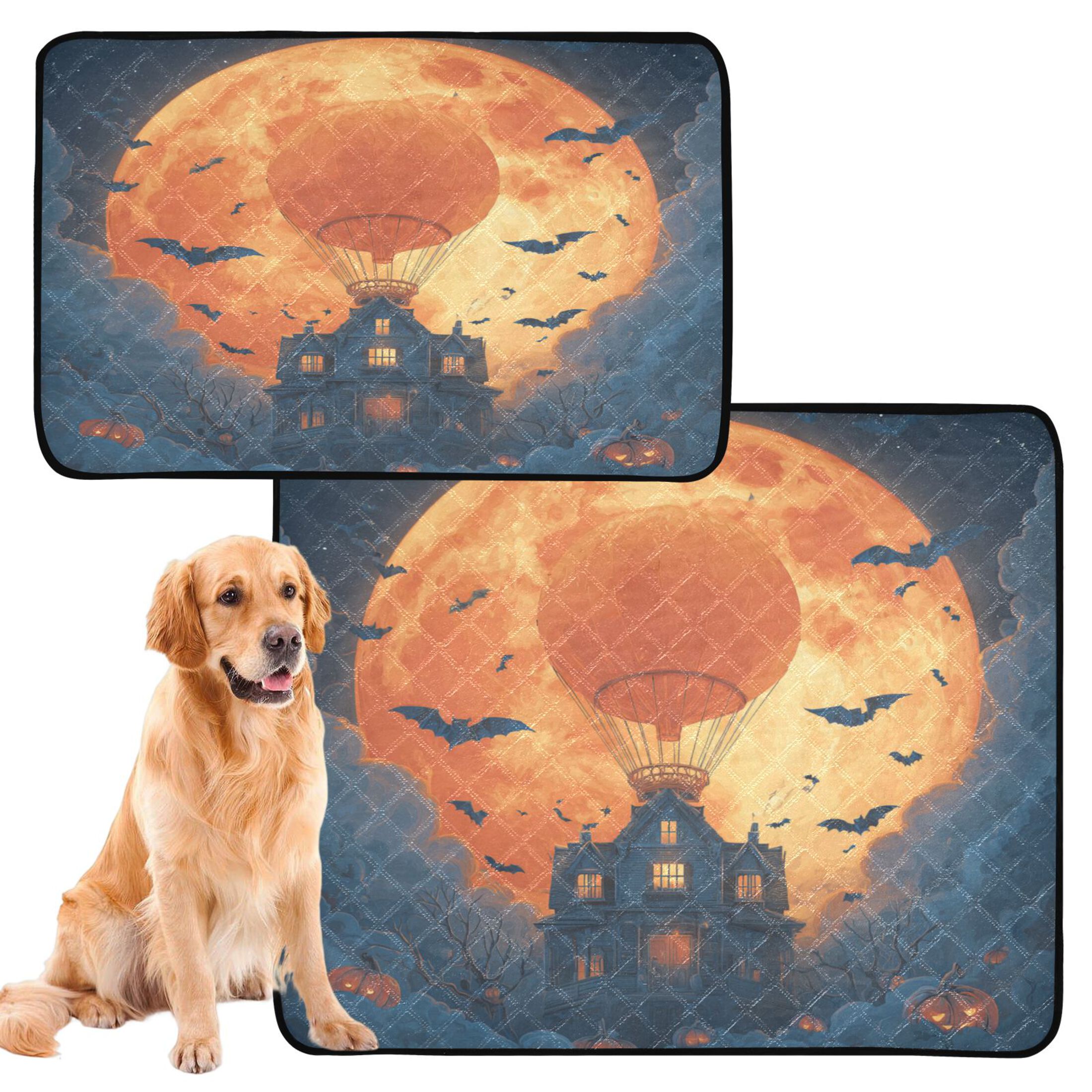 Qxltty Air Castle Cat litter Pads Pet Set of 2 Diaper Mats Center Anti ...