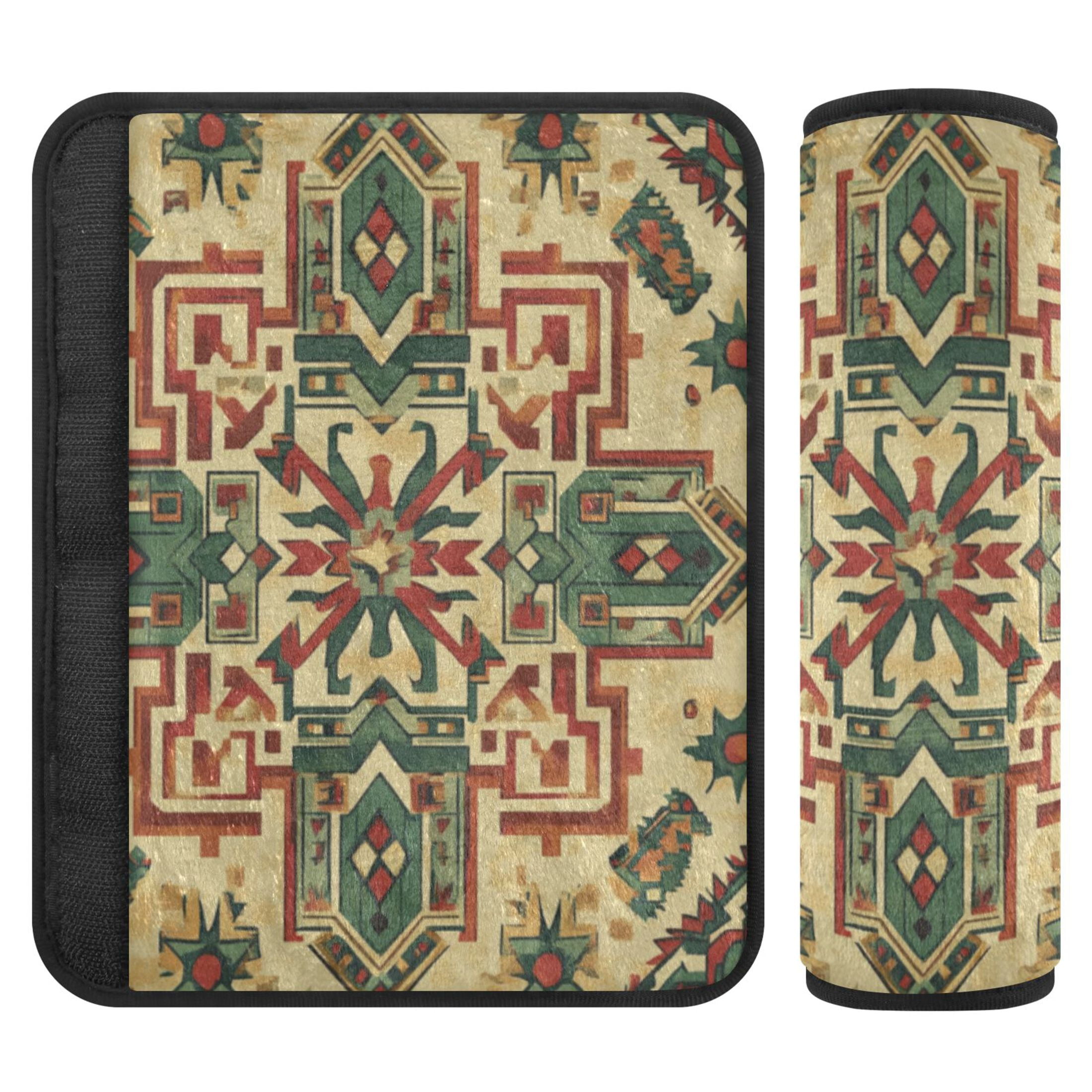 Qxltty Aztec Patterns Car Seat Strap Pads are Soft and Snug Fitting for ...
