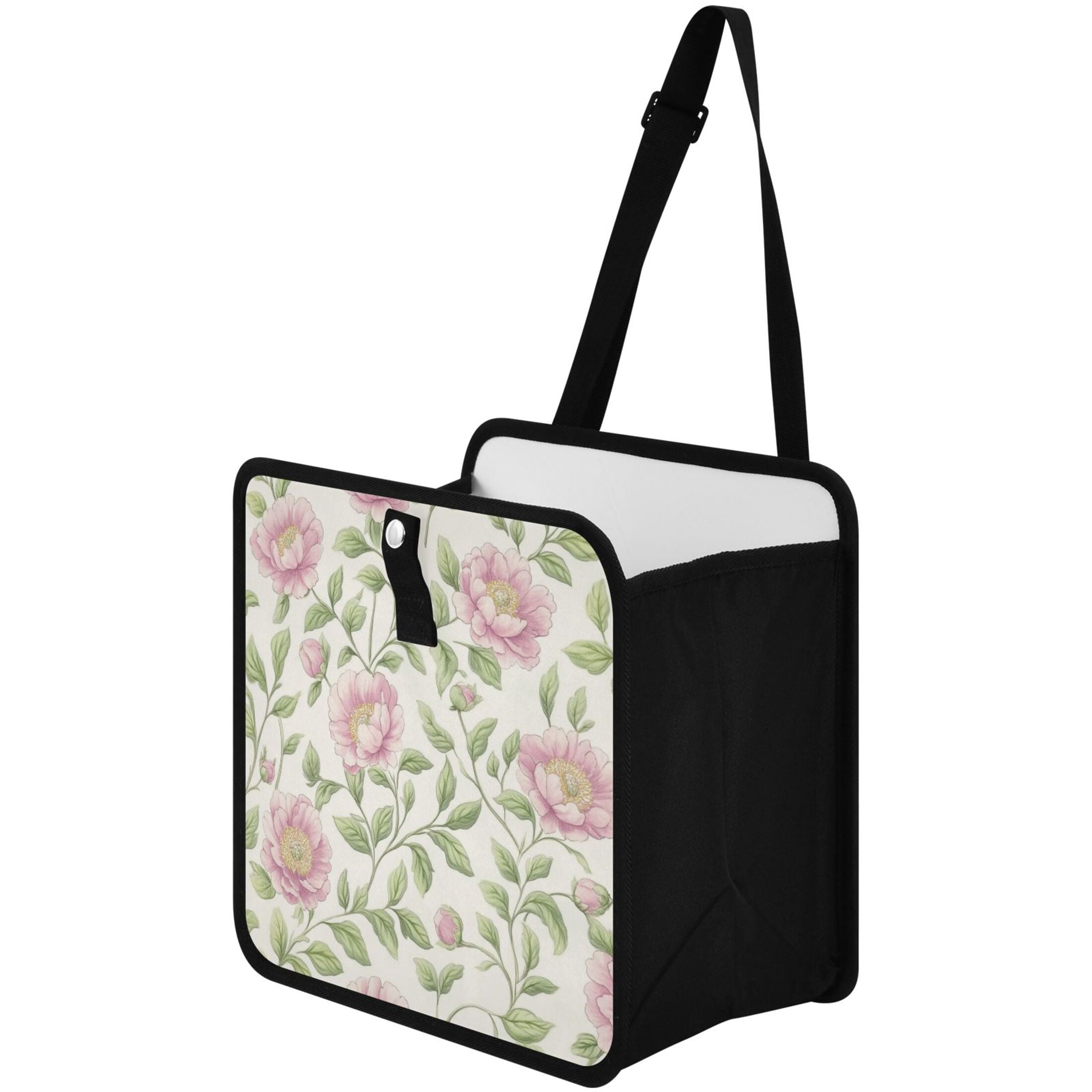 Qxltty Blooming Pink Peonies Car Dumpster Collapsible Rear Seat ...