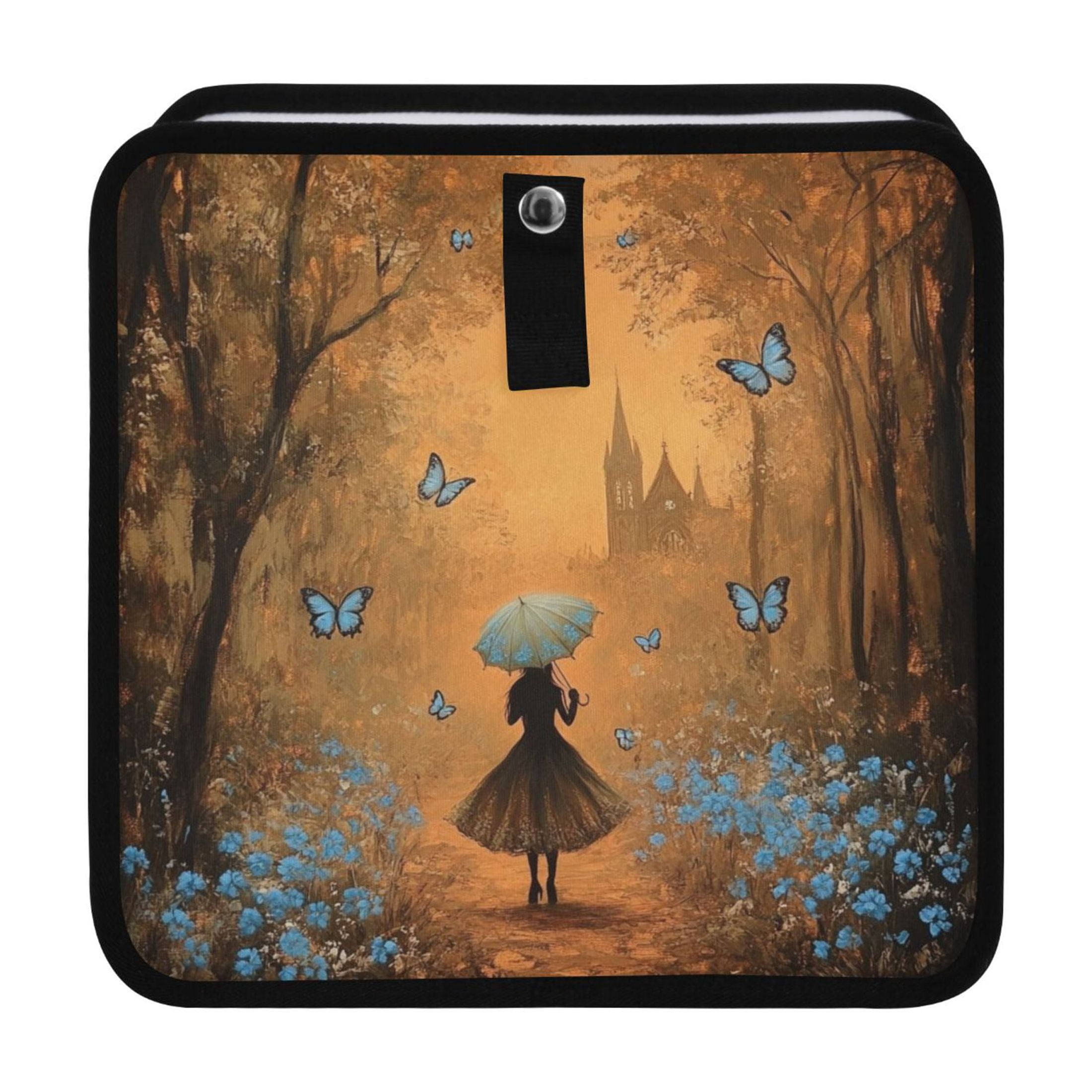 Qxltty Blue Butterfly Forest Car Dumpster Collapsible Rear Seat ...
