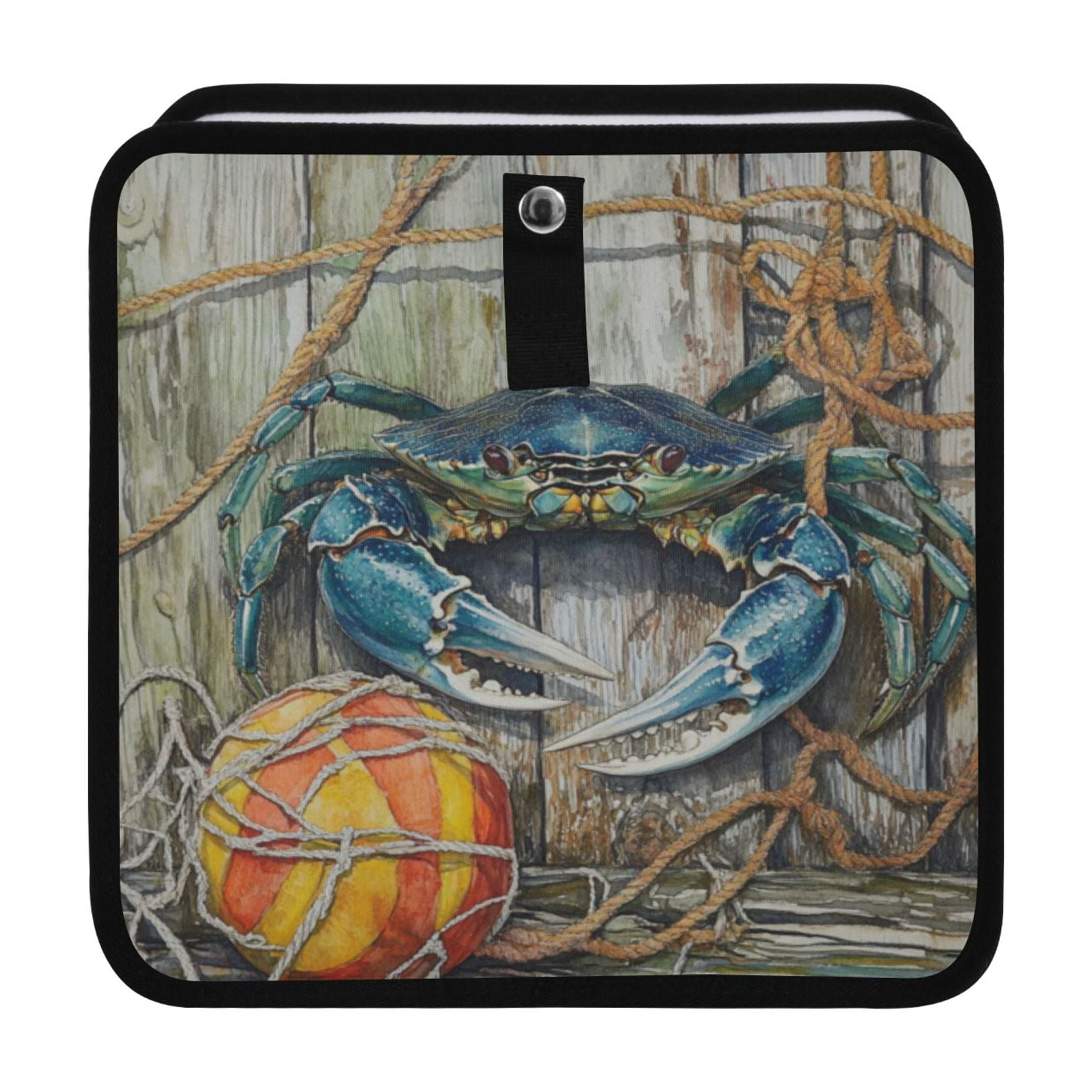 Qxltty Blue Crab Car Dumpster Collapsible Rear Seat Suspension Trash ...