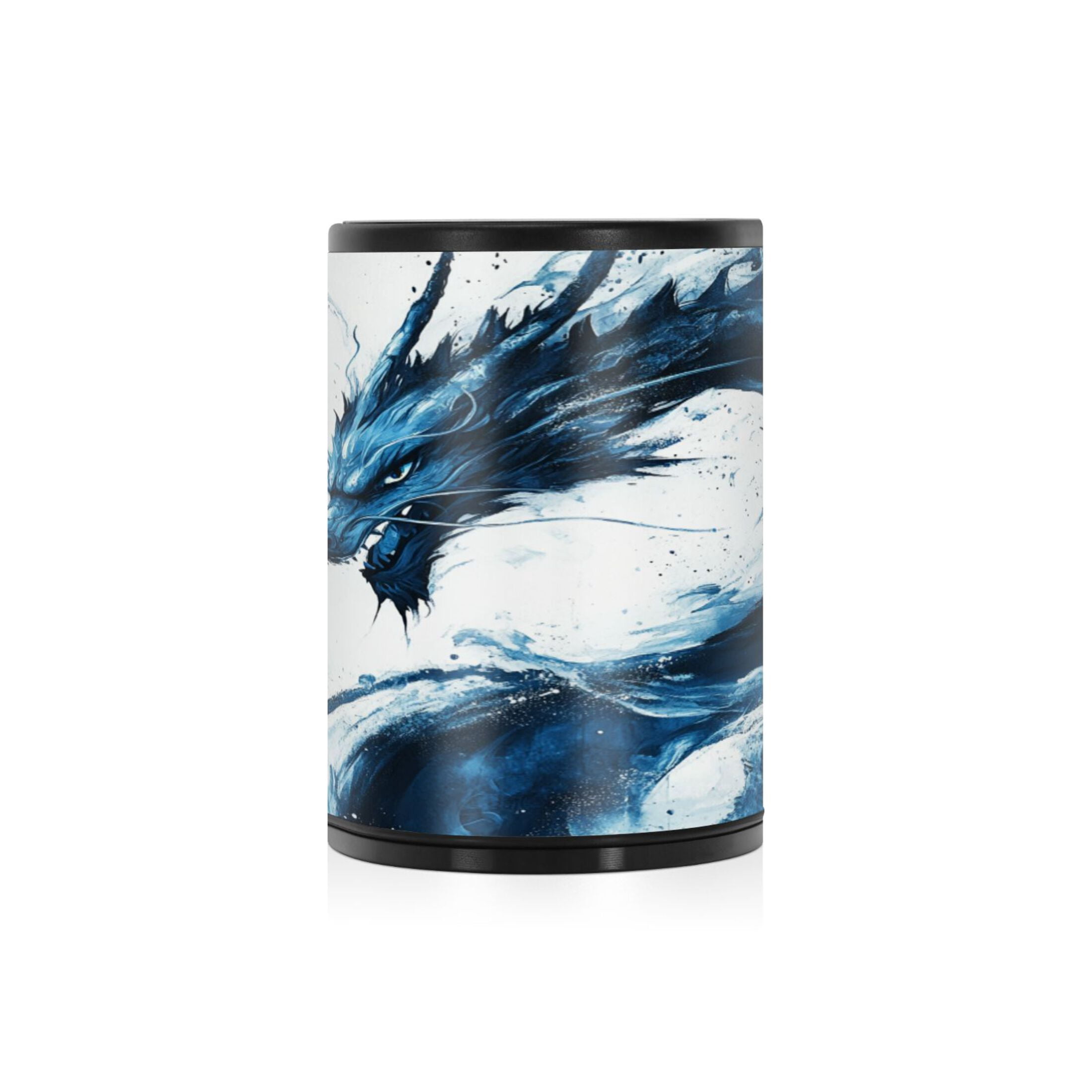 Qxltty Blue Dragon Car Ashtray Press Spring-loaded Switch for ...