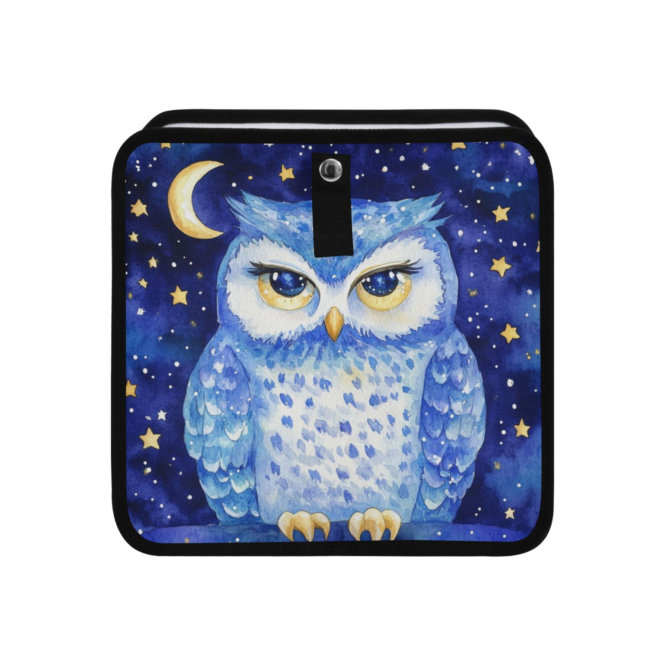 Qxltty Blue Starry Owl Car Dumpster Collapsible Rear Seat Suspension ...