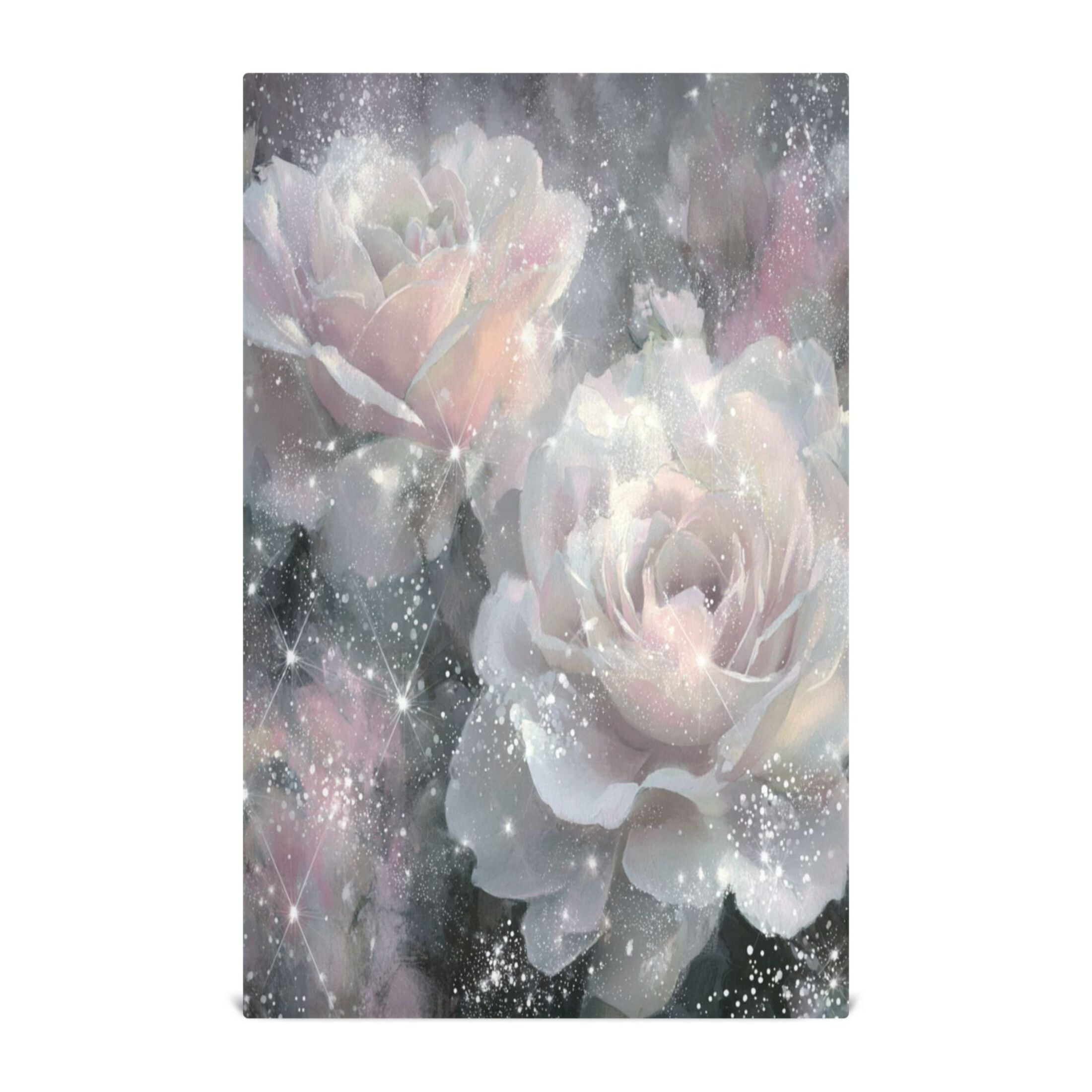 Qxltty Brilliant Rose Kitchen Towels 28 x 18 Inch Soft Cotton Linen ...