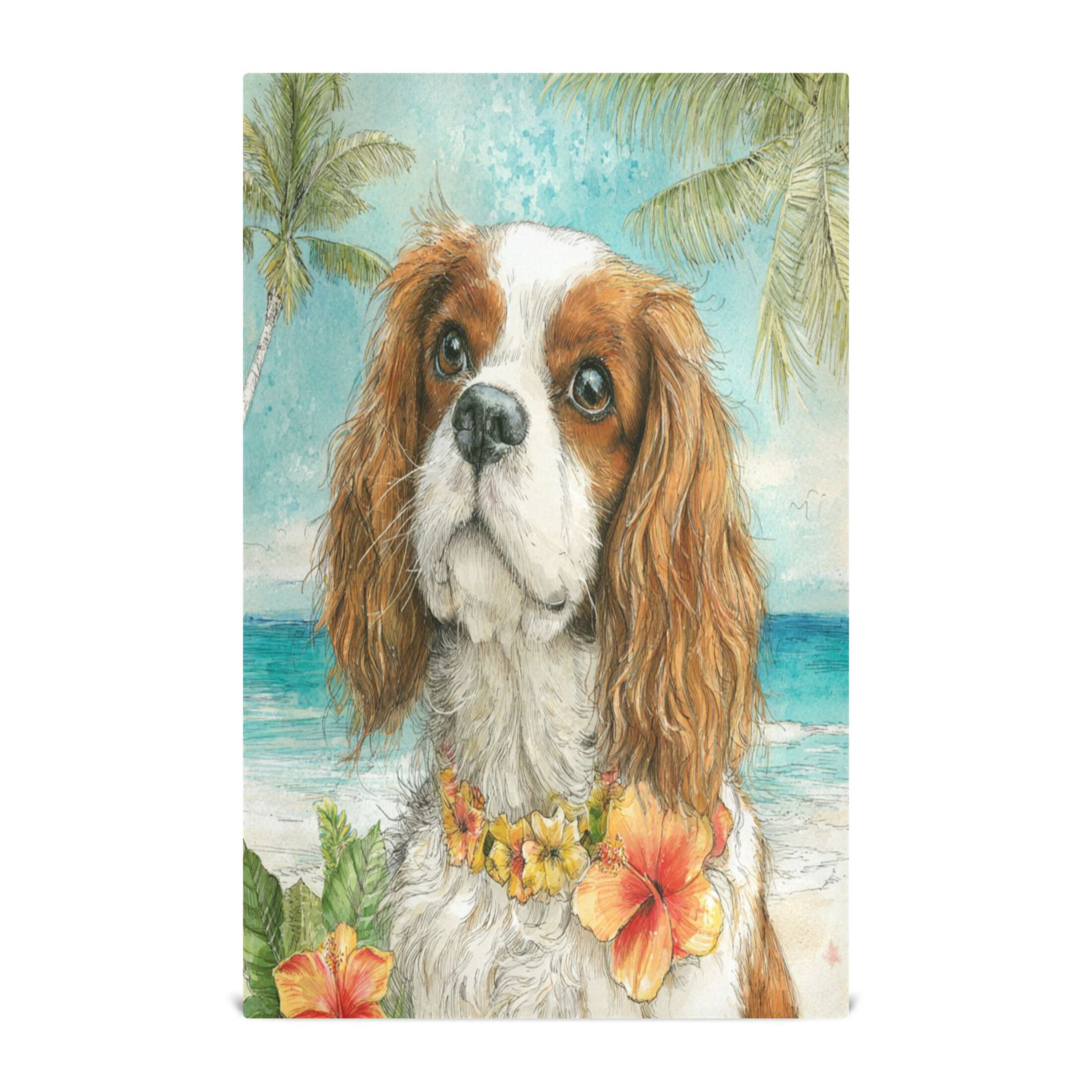Qxltty Cavalier King Charles Spaniel Dog Kitchen Towels 28 x 18 Inch ...