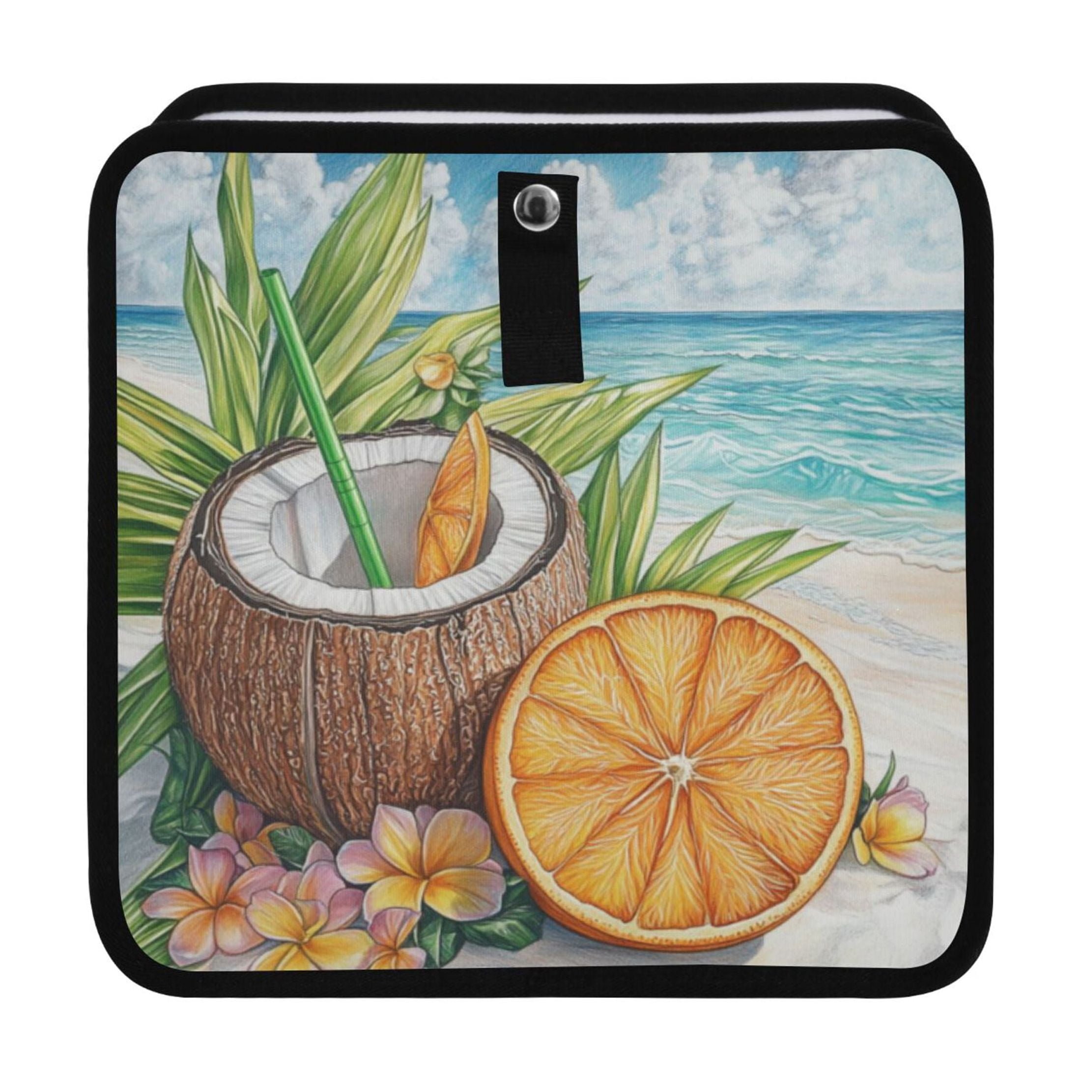 Qxltty Coconut Orange Slice Car Dumpster Collapsible Rear Seat ...