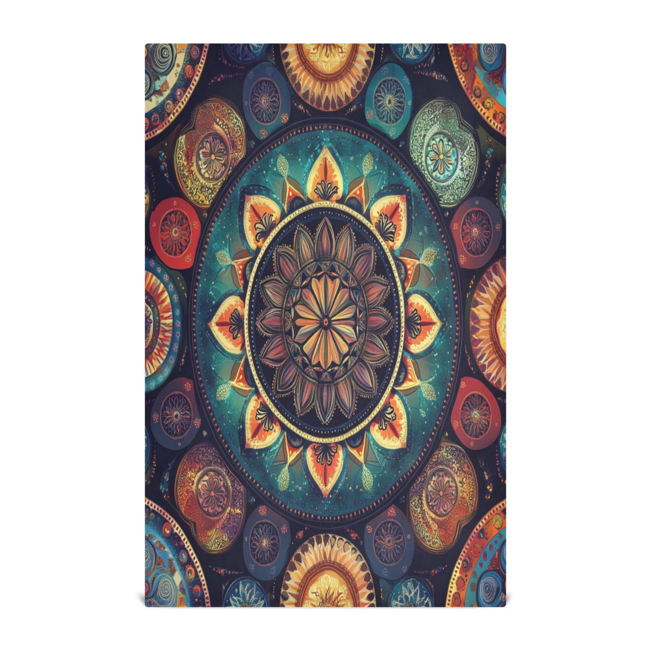 Qxltty Colorful Boho Patterns Kitchen Towels 28 x 18 Inch Soft Cotton ...