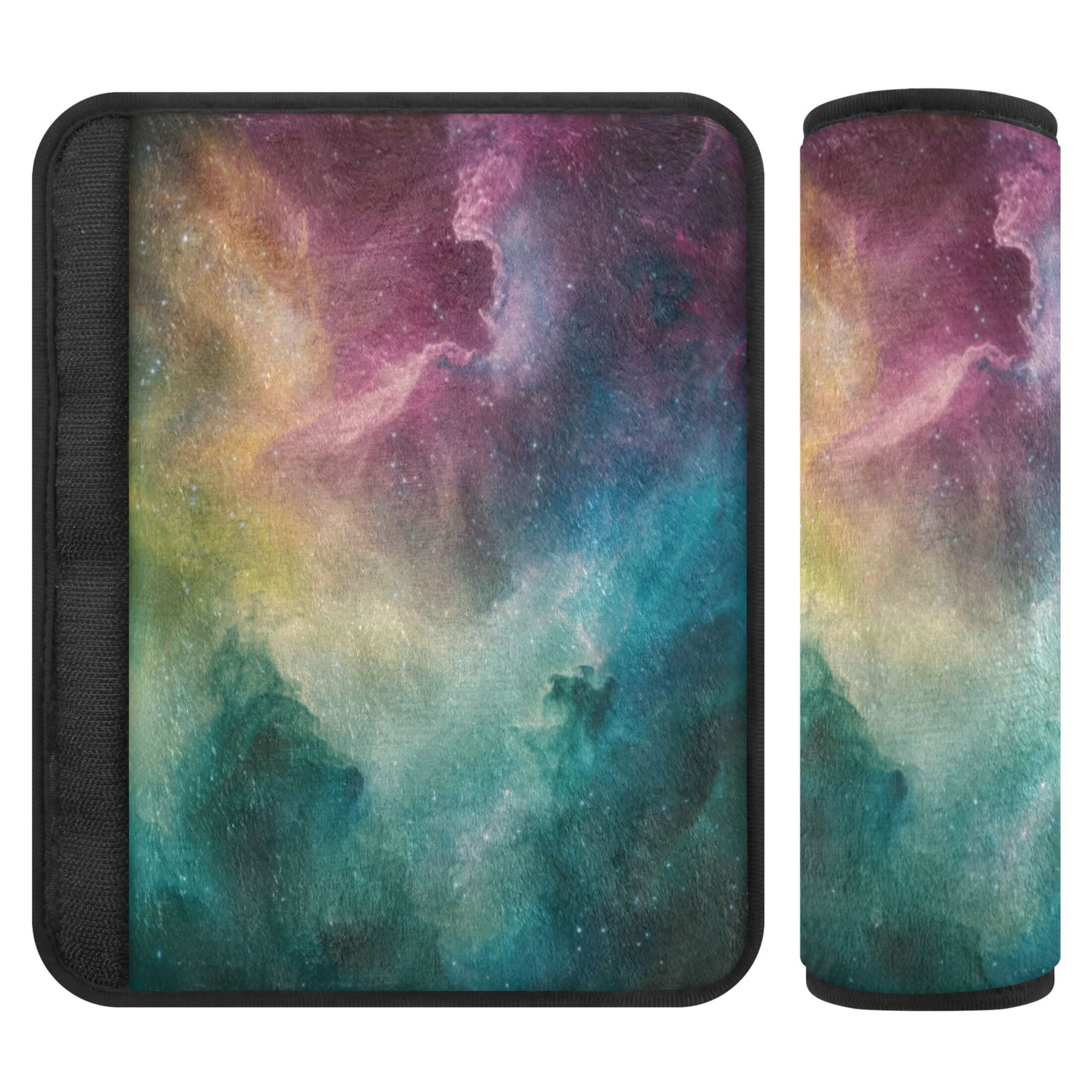 Qxltty Colorful Milky Way Car Seat Strap Pads are Soft and Snug Fitting ...