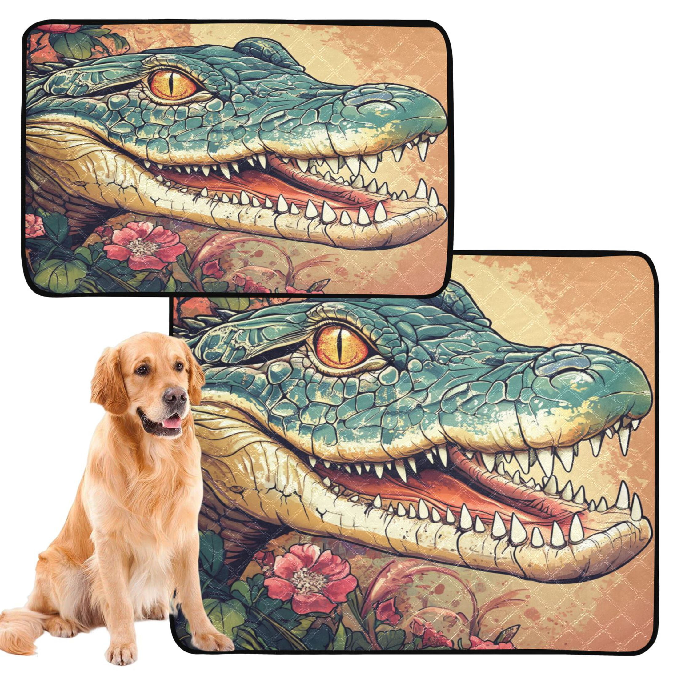 Qxltty Crocodile Illustration in Realistic Style Cat litter Pads Pet ...