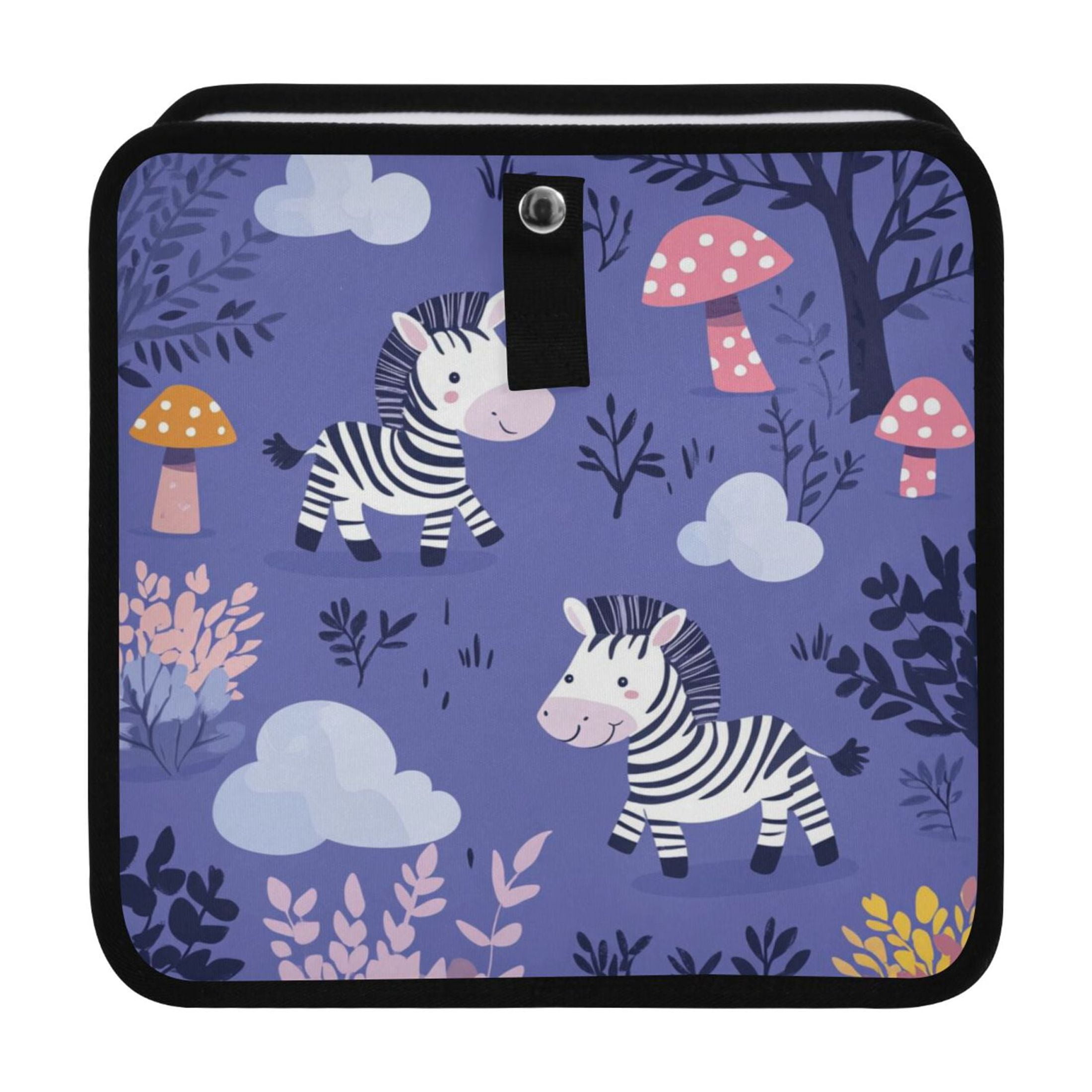 Qxltty Cute Cartoon Zebra Pattern with Purple Background Car Dumpster Collapsible Rear Seat ...