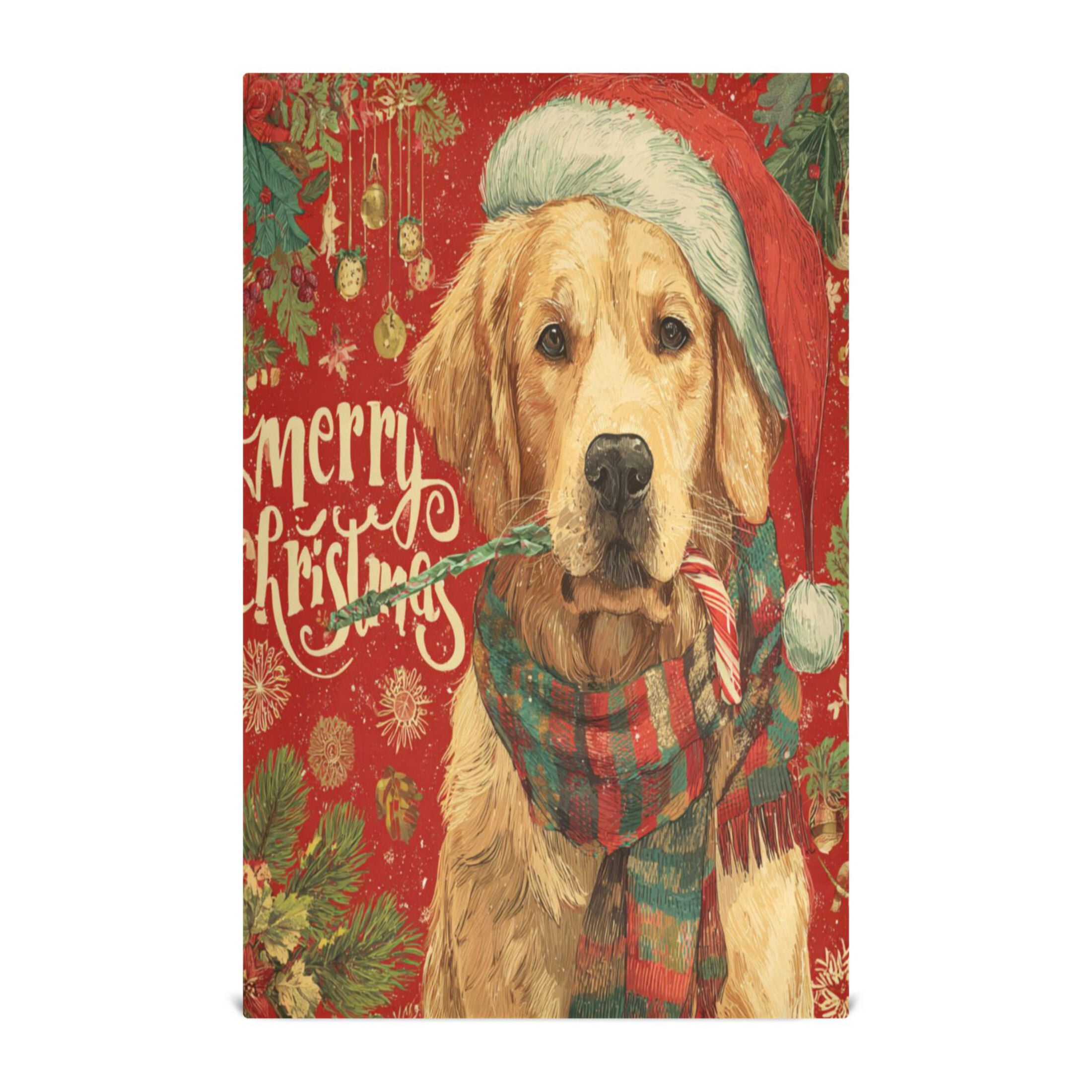 Qxltty Cute Golden Retriever Dog Kitchen Towels 28 x 18 Inch Set of 6 ...