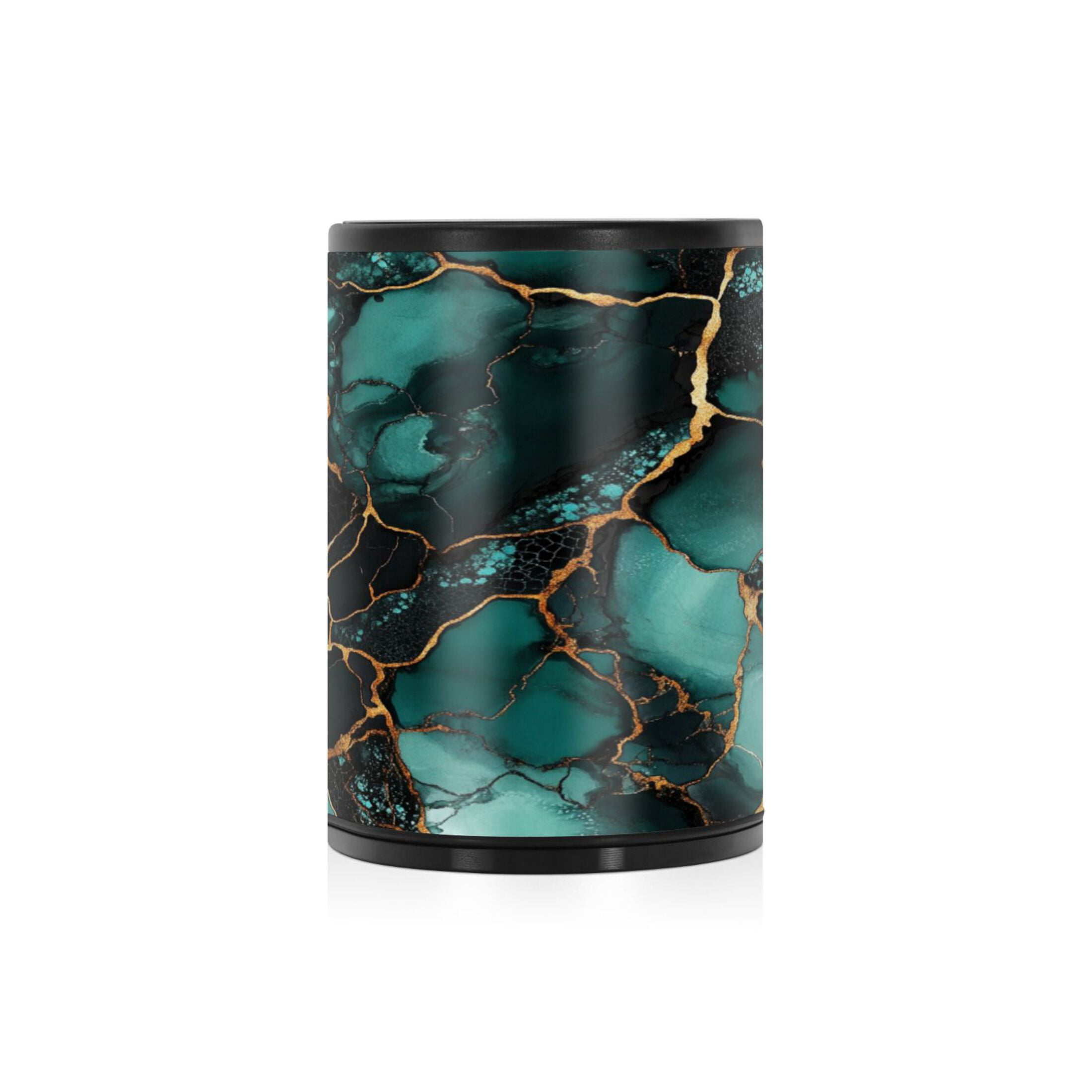 Qxltty Dark Green Gild Marbles Car Ashtray Press Spring-loaded Switch ...