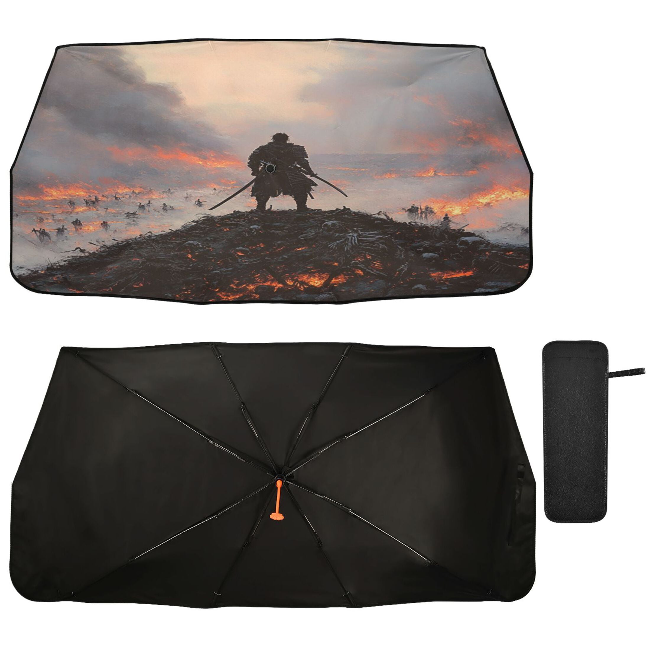 Qxltty Double Edged Swordsman Car Windshield Sunshade Umbrella Quality ...