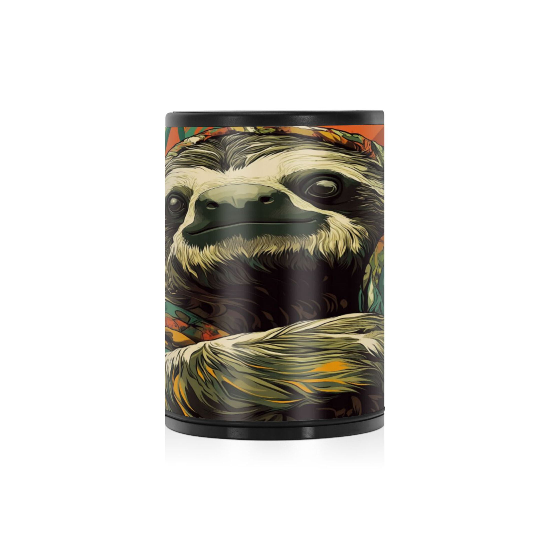 Qxltty Exotic Style Sloth Pattern Car Ashtray Press Spring-loaded ...